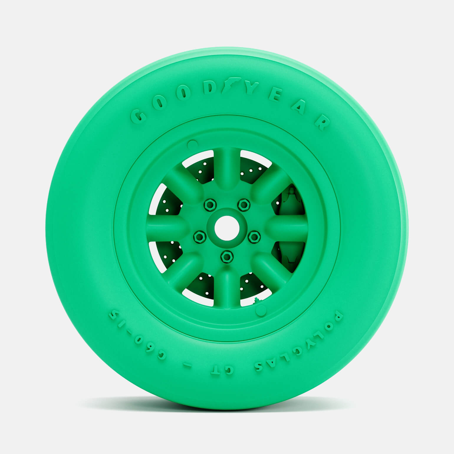 1/24 Scale, 15X8 Minilite Wheel, Goodyear Polyglas G60 Tire - 3D Model ...