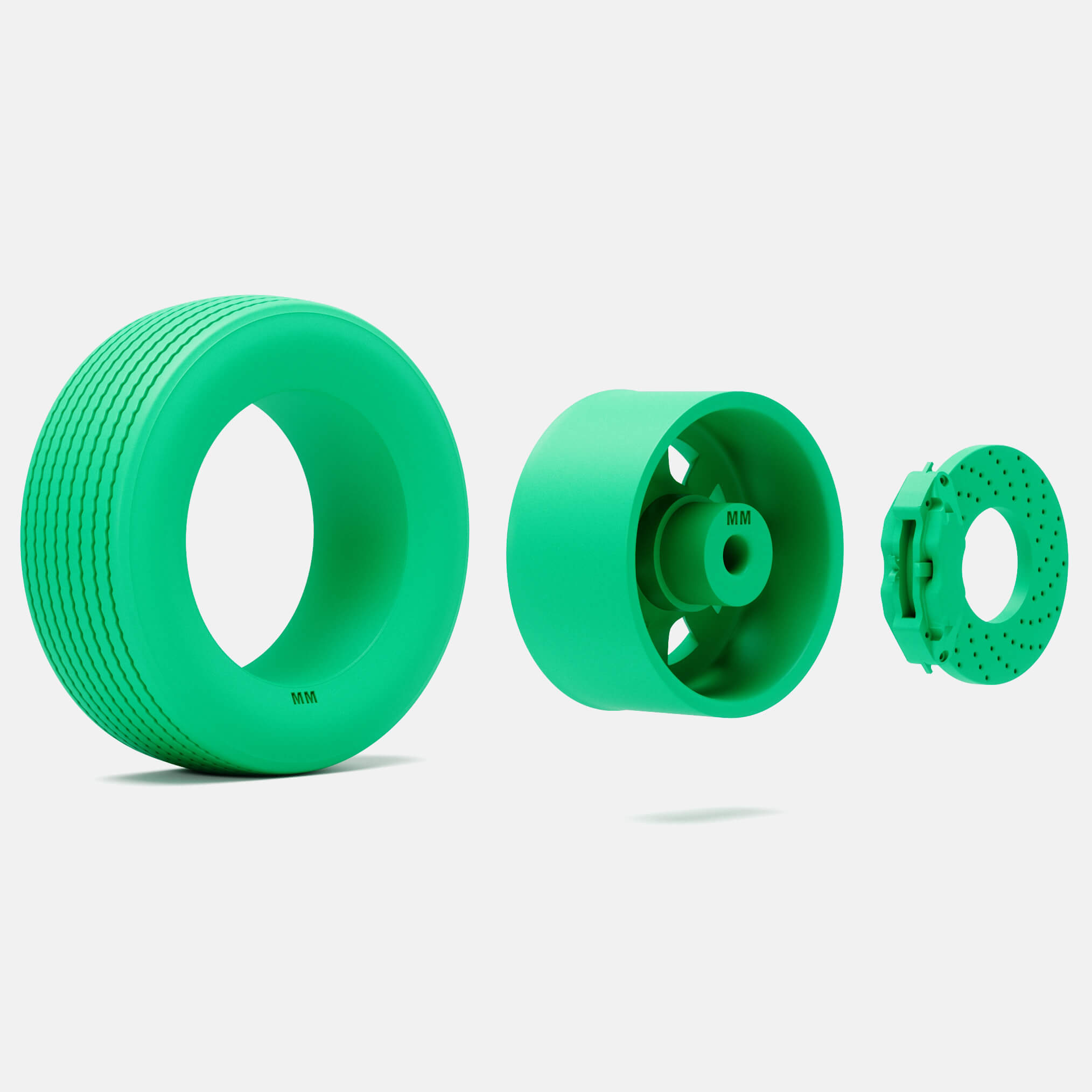 1/24 Scale, 15X8 Minilite Wheel, Goodyear Polyglas G60 Tire - 3D Model ...