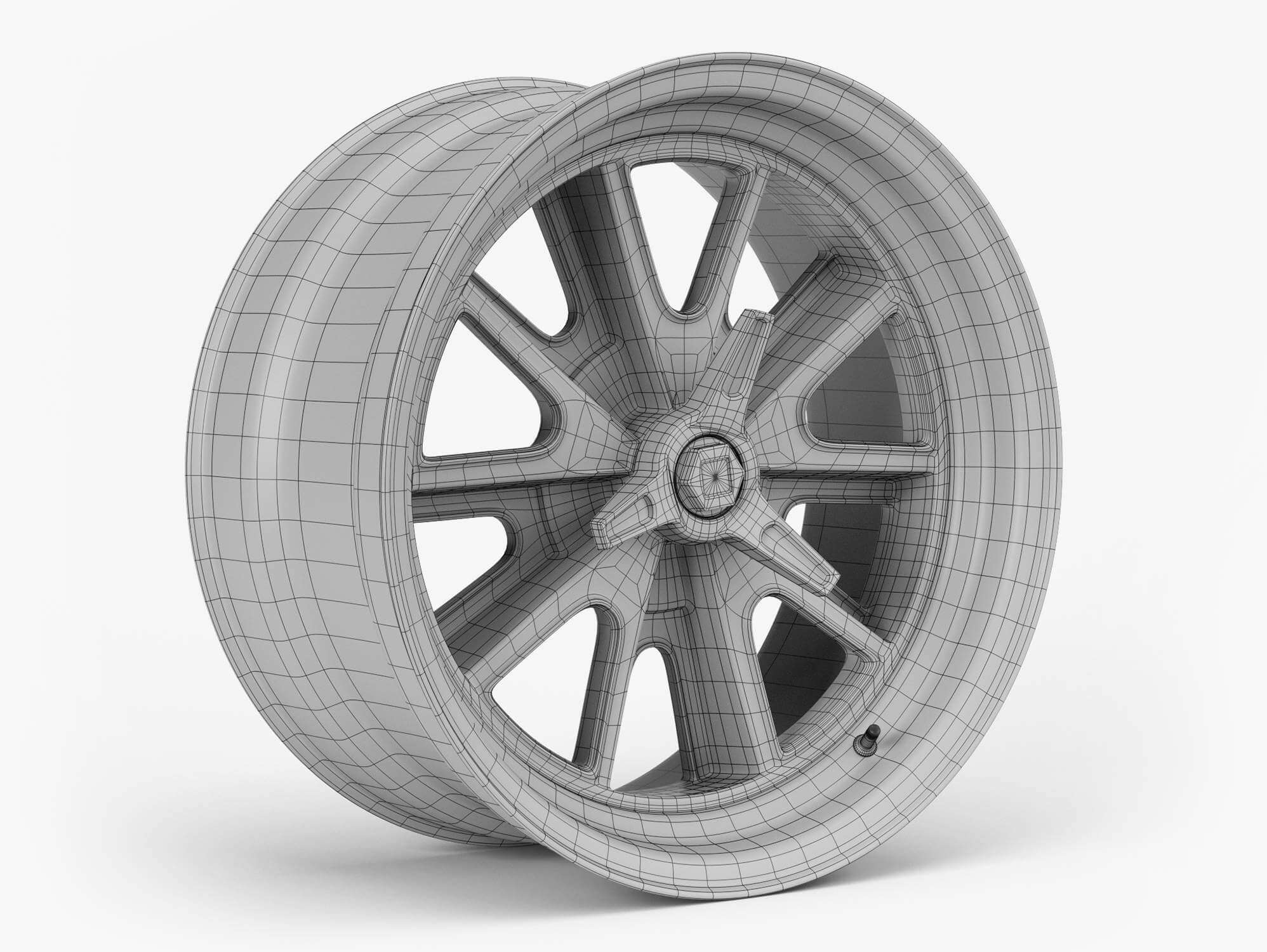 American Racing Heritage Wheel - 3D Model by meanmachinemodels