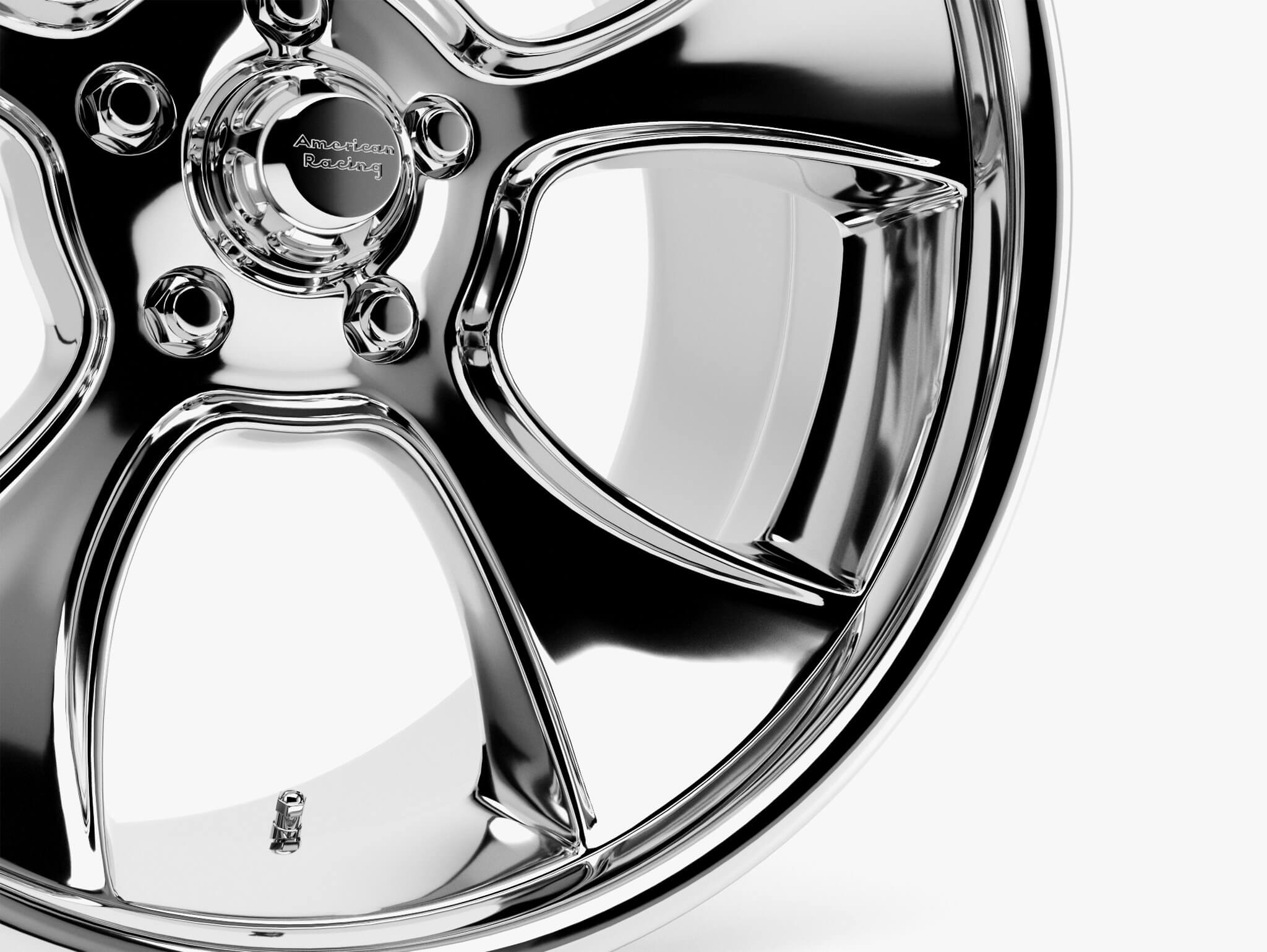 American Racing VN474 Gasser Wheel - 3D Model by meanmachinemodels