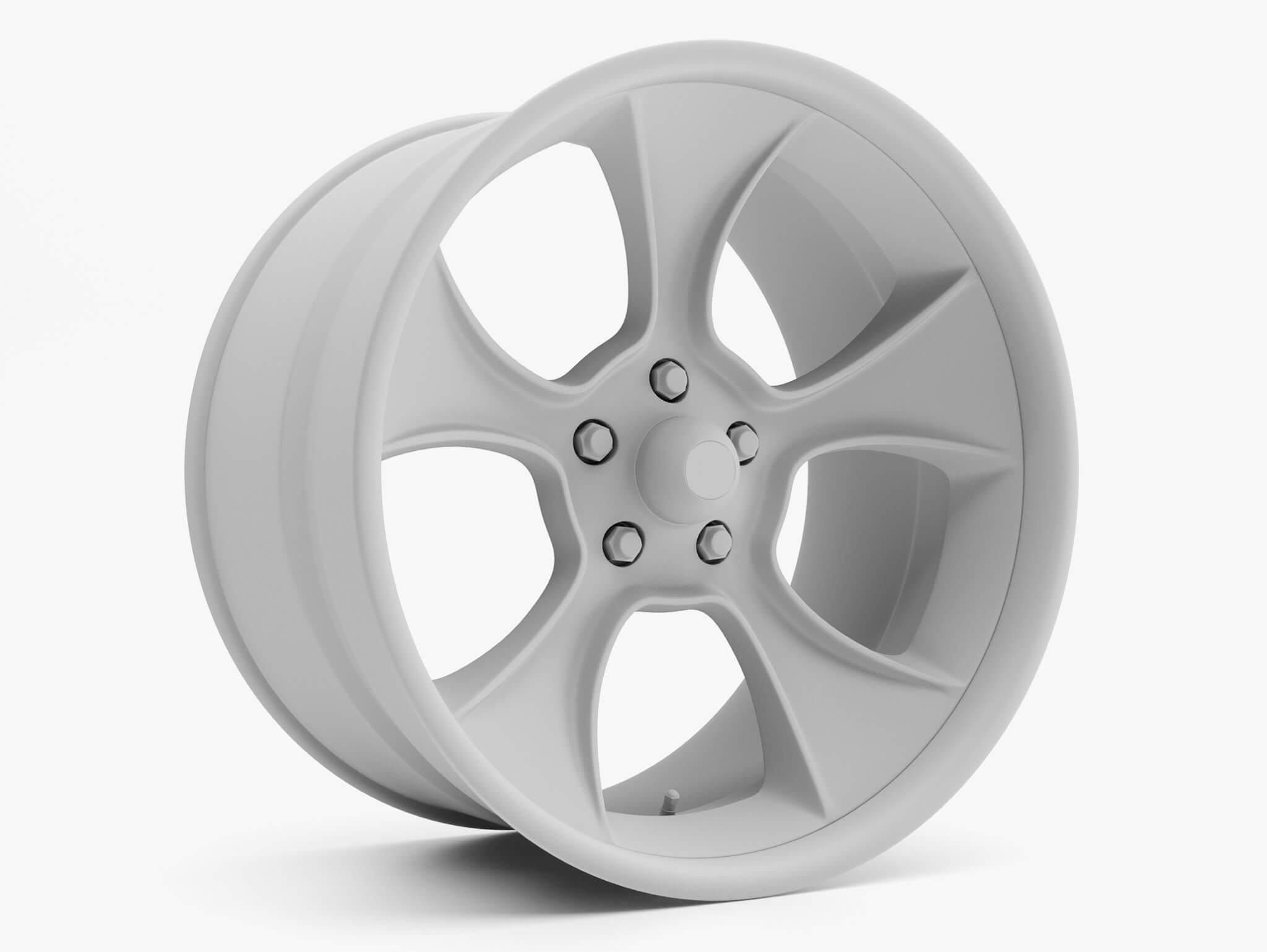 American Racing VN474 Gasser Wheel - 3D Model by meanmachinemodels