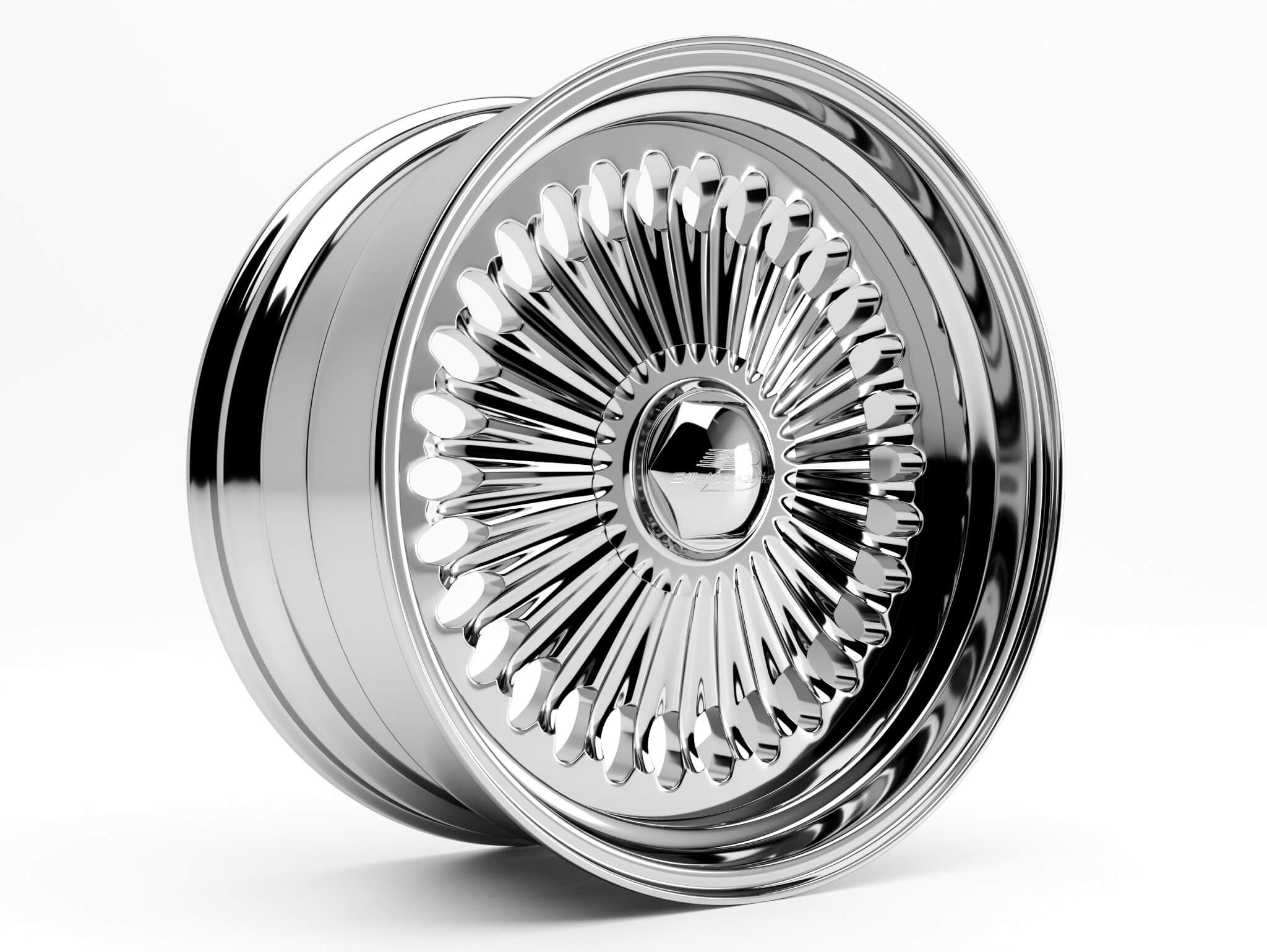 Billet Specialties GS47 Wheel - 3D Model by meanmachinemodels