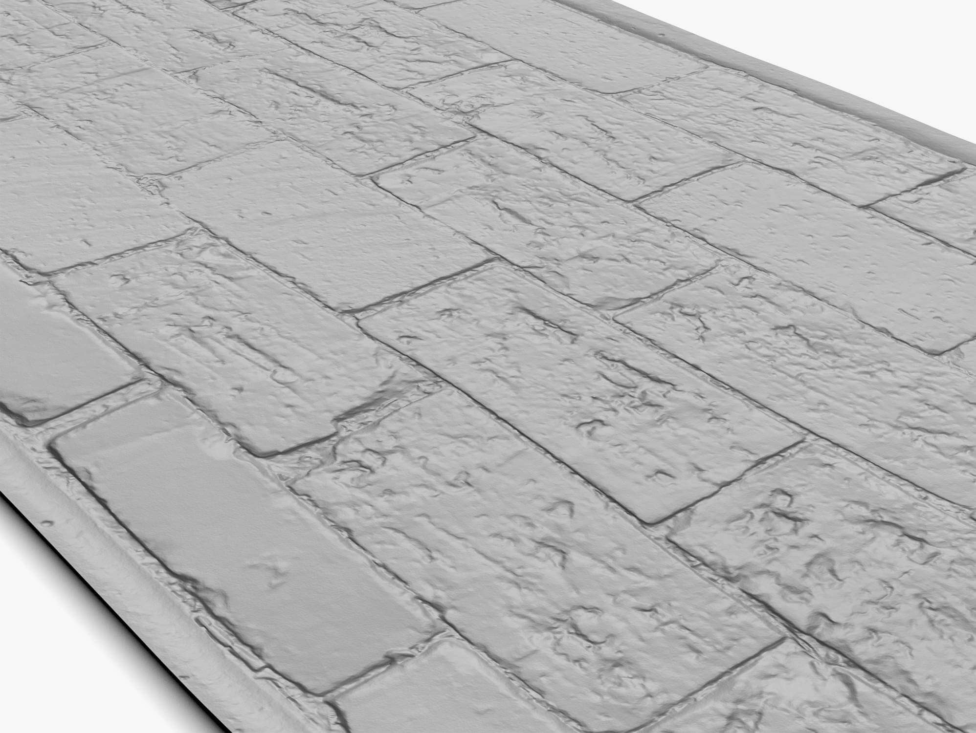 Brick Sidewalk - 16K Scan 3D Model by meanmachinemodels