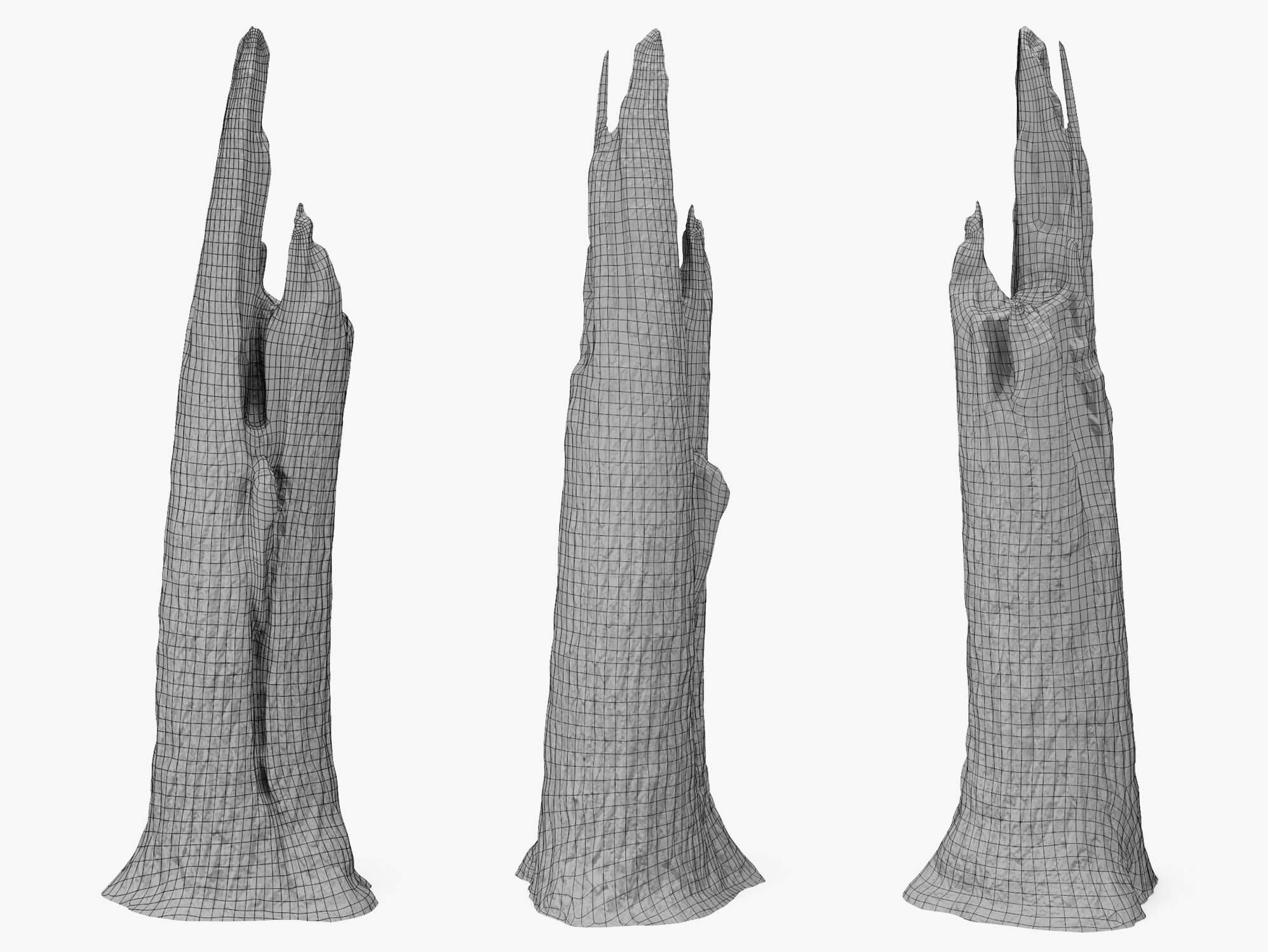 Broken Tree Trunk - 8K Scan 3D Model by meanmachinemodels