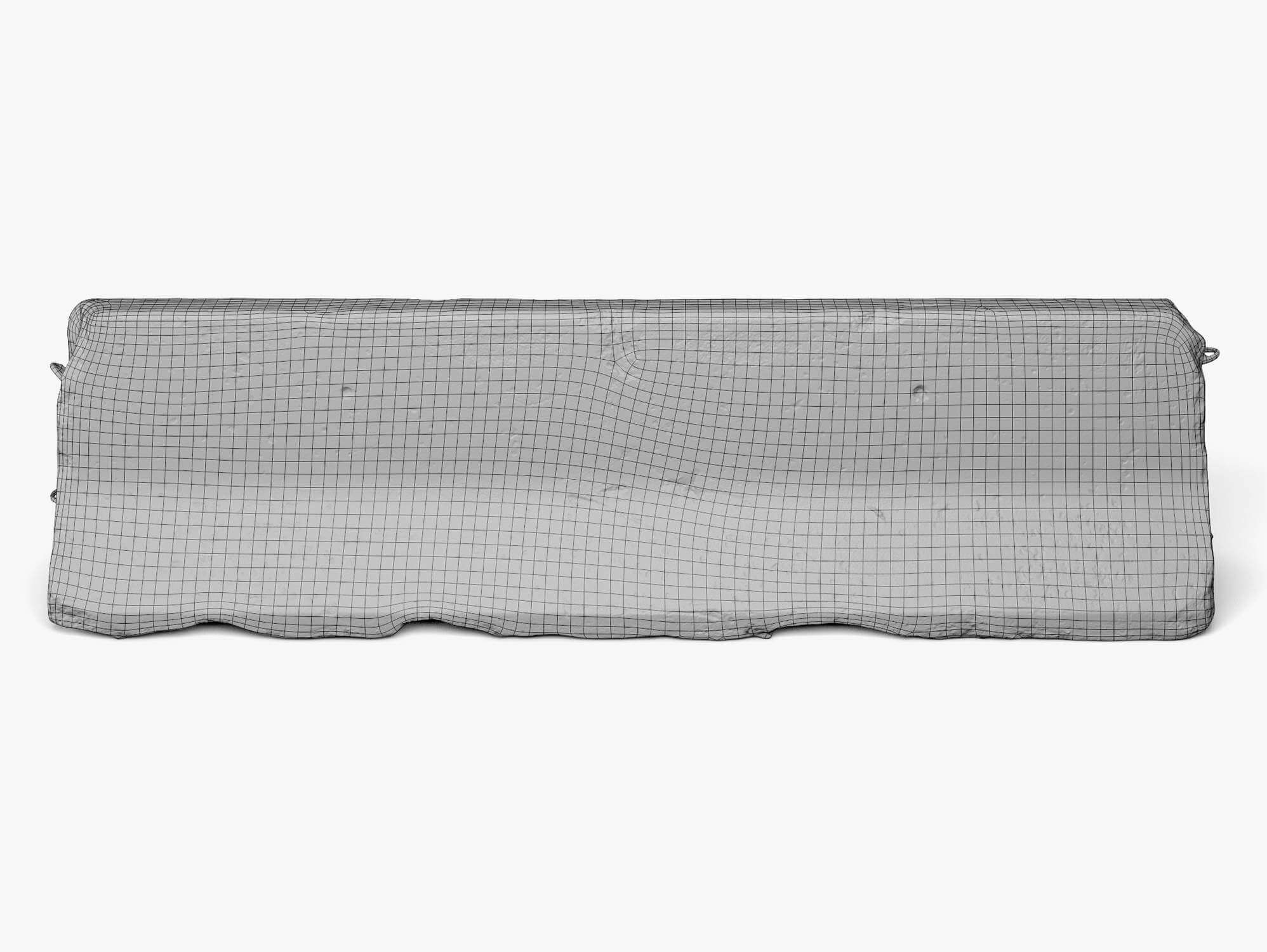 Concrete Barrier 02 - 8K Scan 3D Model by meanmachinemodels