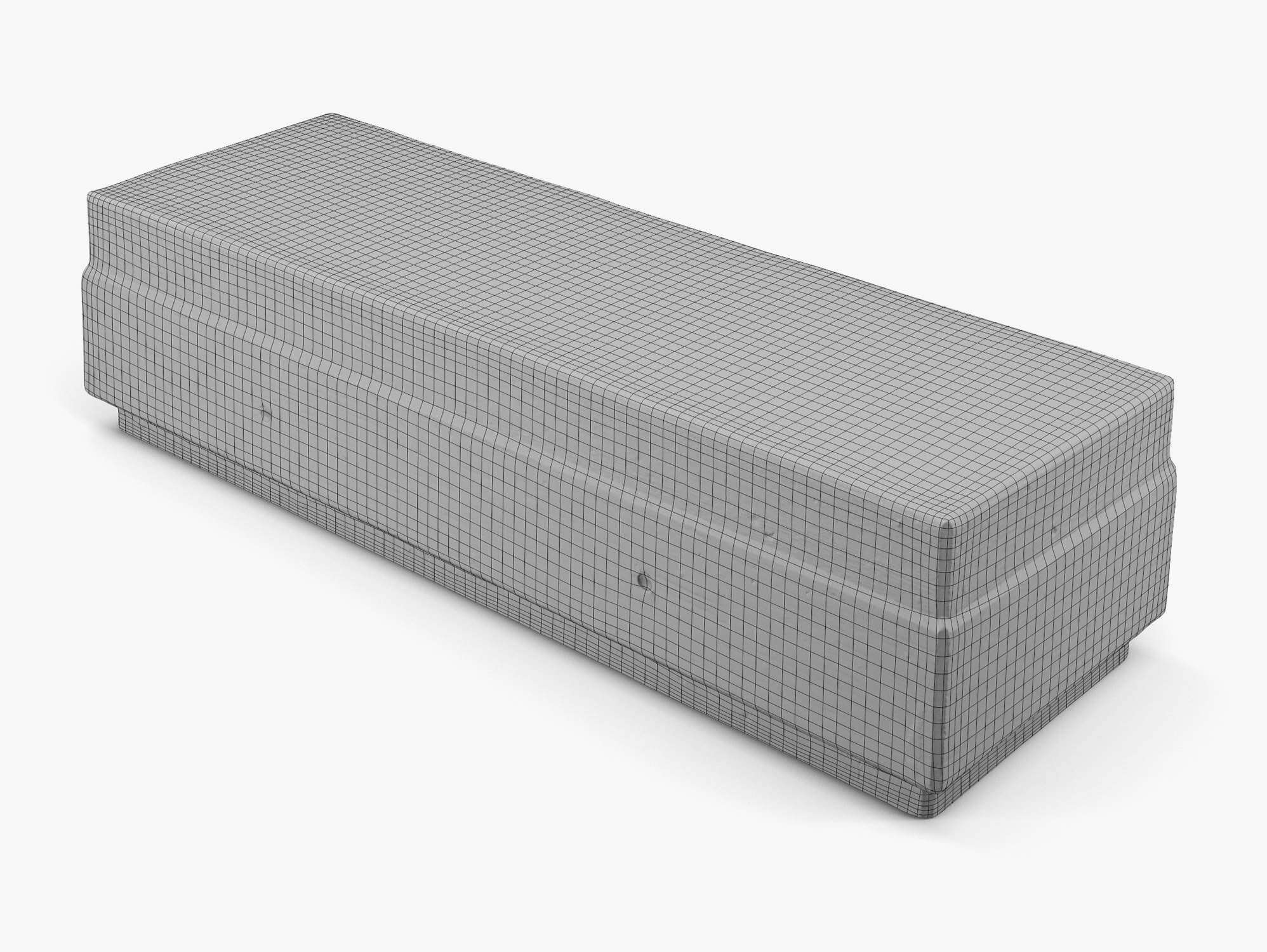 Concrete Bench - 8K Scan 3D Model by meanmachinemodels