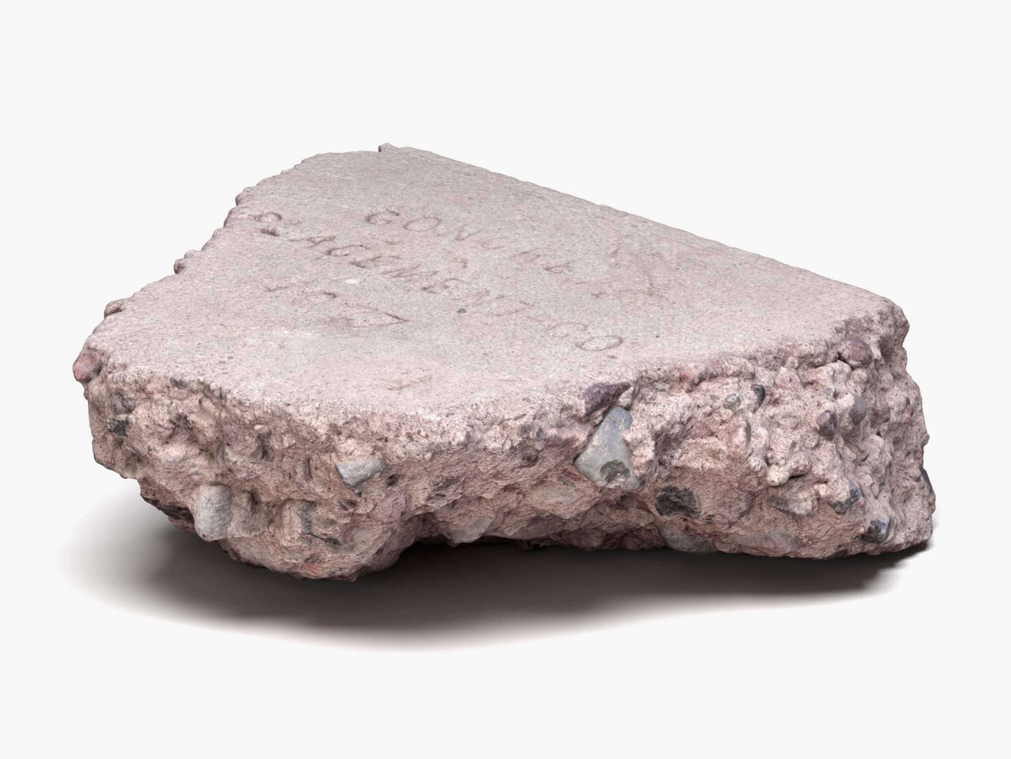 Concrete Chunk 02 - 16K Scan 3D Model by meanmachinemodels