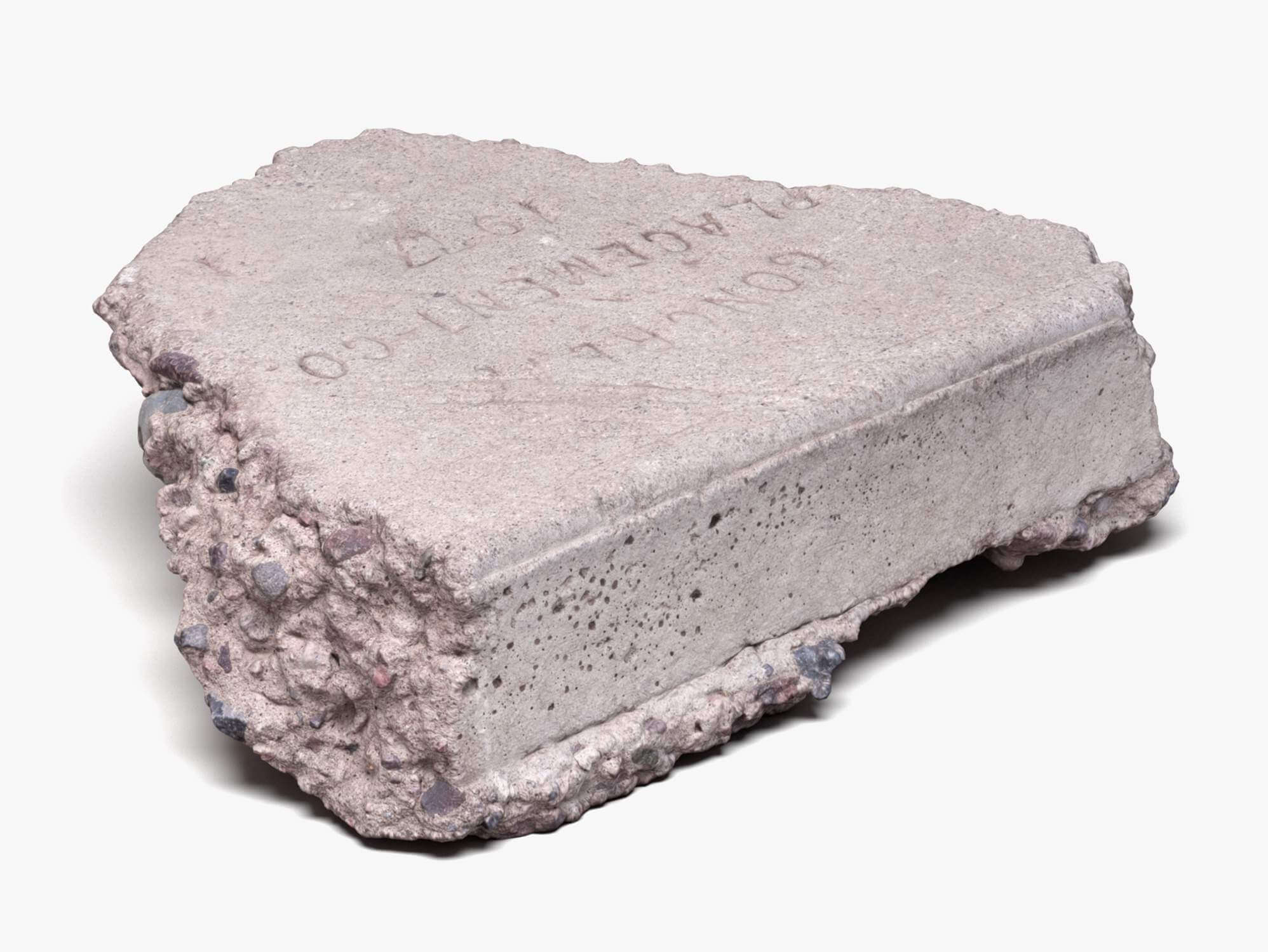 Concrete Chunk 02 - 16K Scan 3D Model by meanmachinemodels