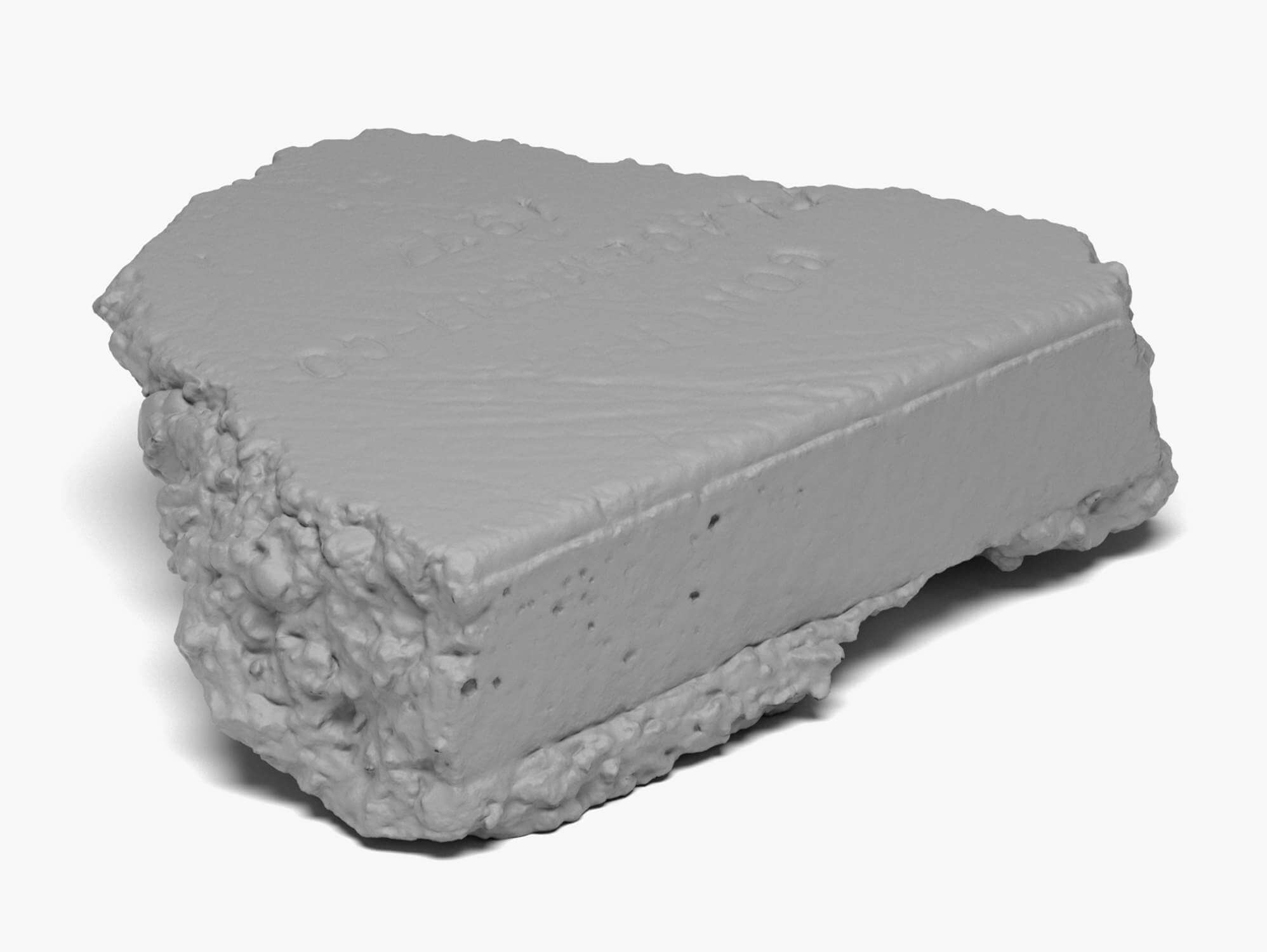 Concrete Chunk 02 - 16K Scan 3D Model by meanmachinemodels