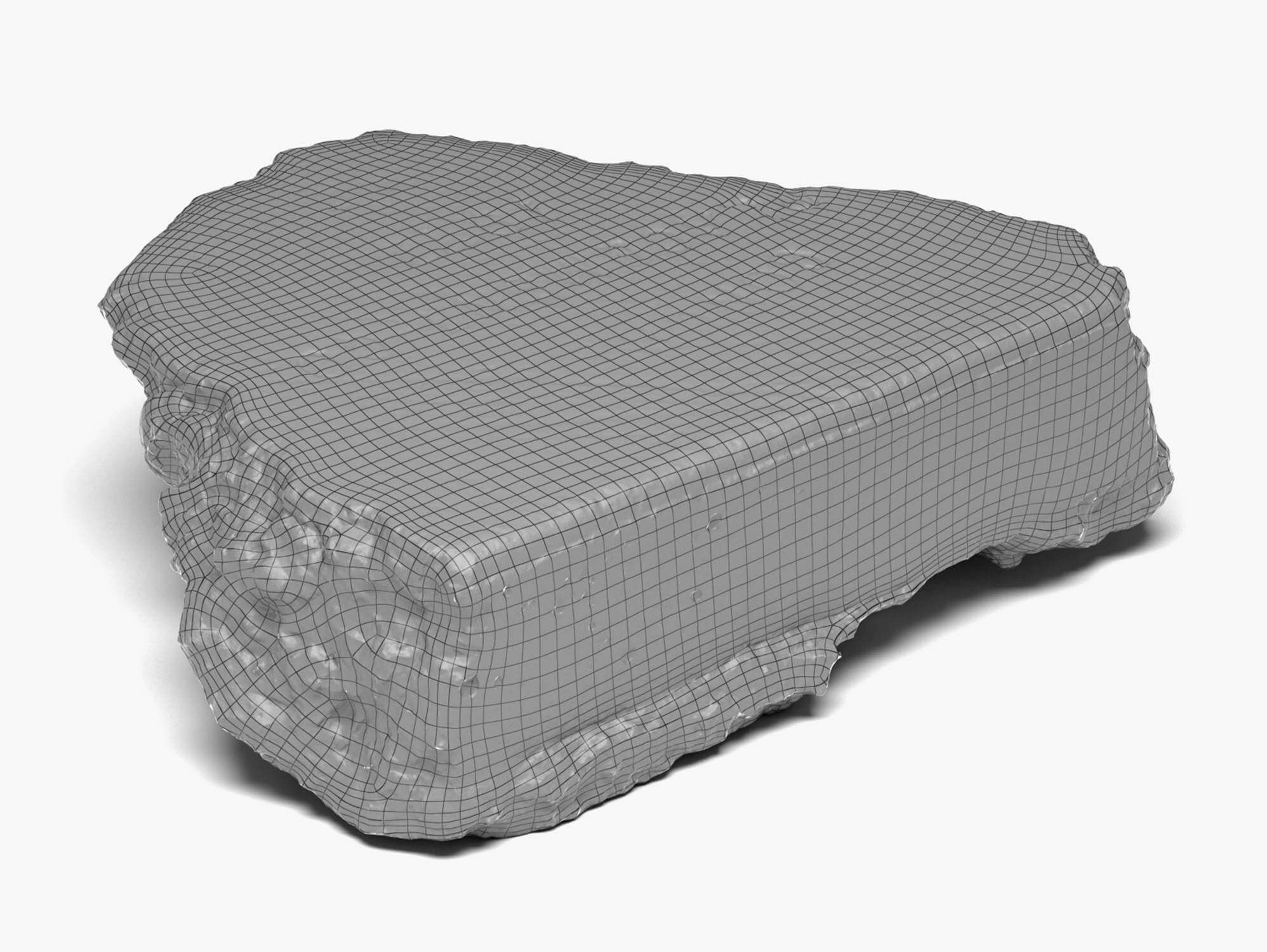 Concrete Chunk 02 - 16K Scan 3D Model by meanmachinemodels