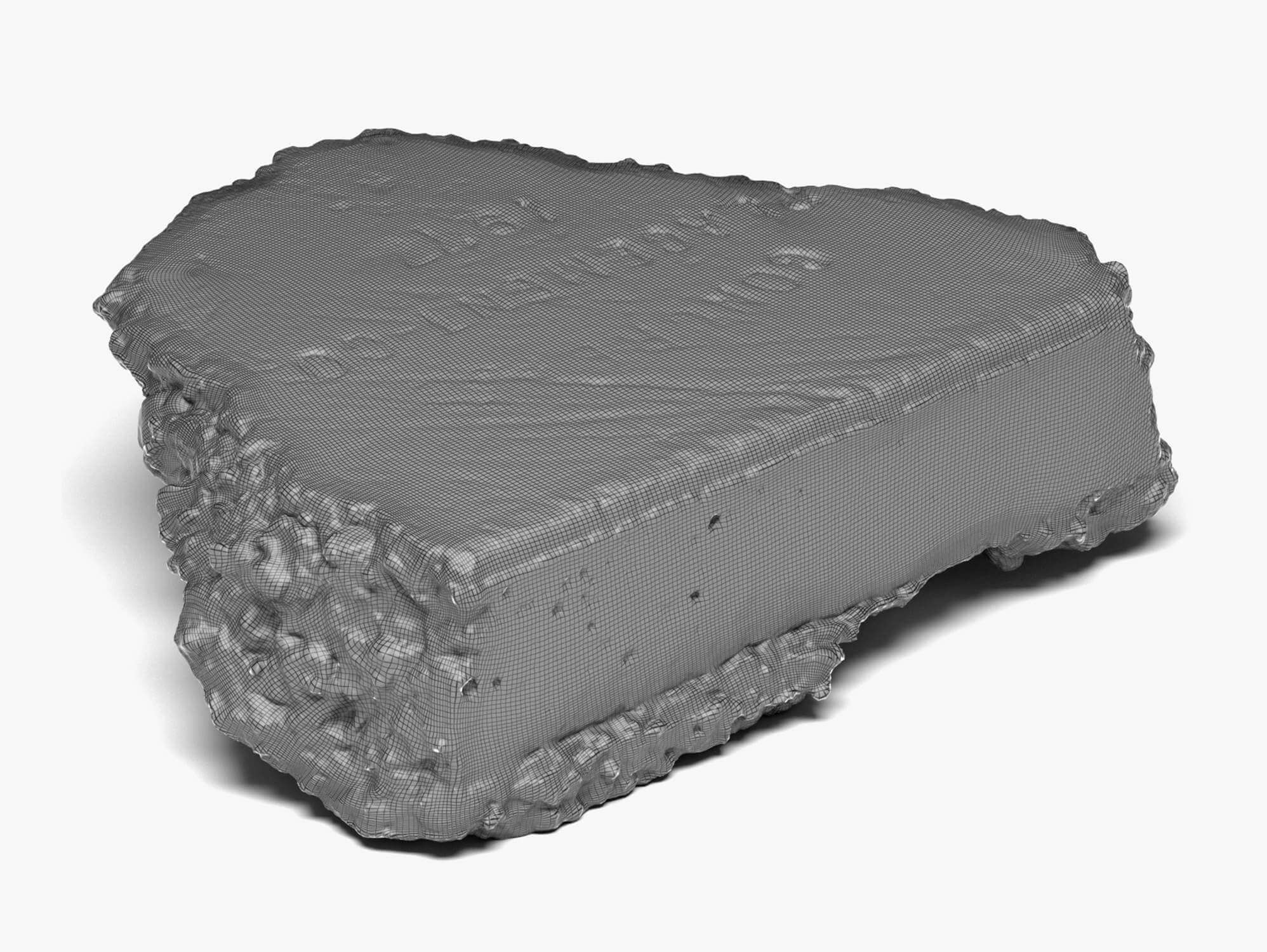 Concrete Chunk 02 - 16K Scan 3D Model by meanmachinemodels