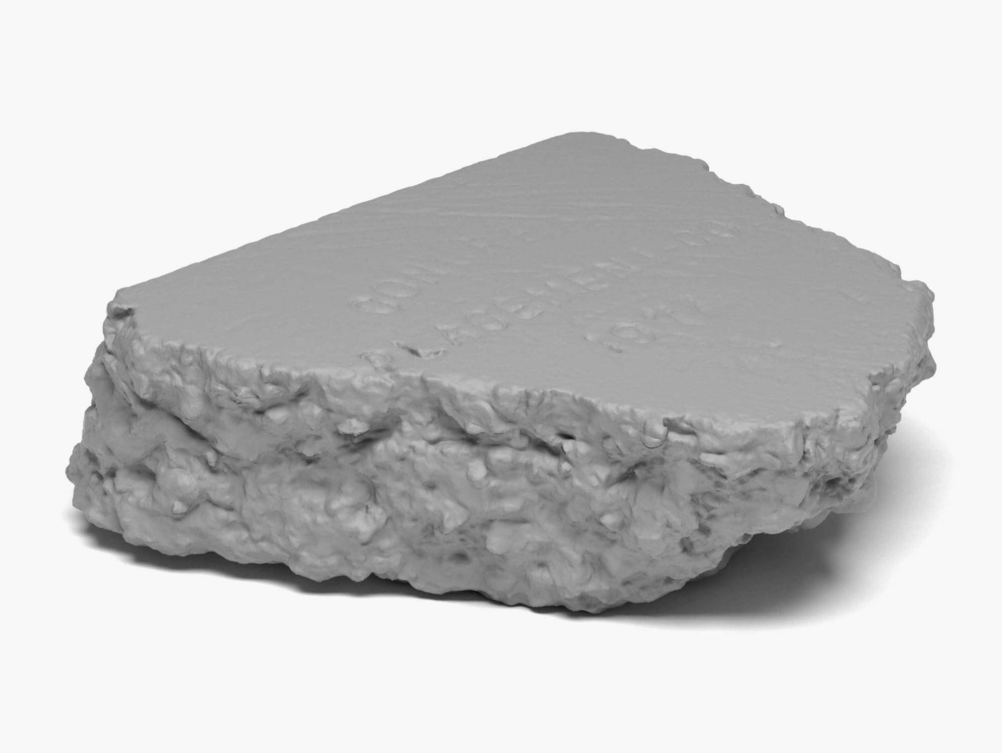 Concrete Chunk 02 - 16K Scan 3D Model by meanmachinemodels