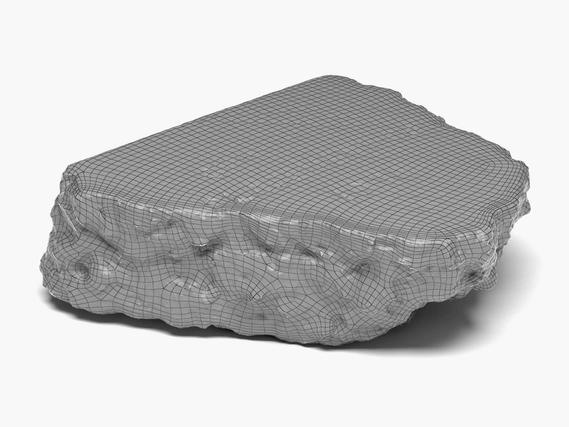 Concrete Chunk 02 - 16K Scan 3D Model by meanmachinemodels