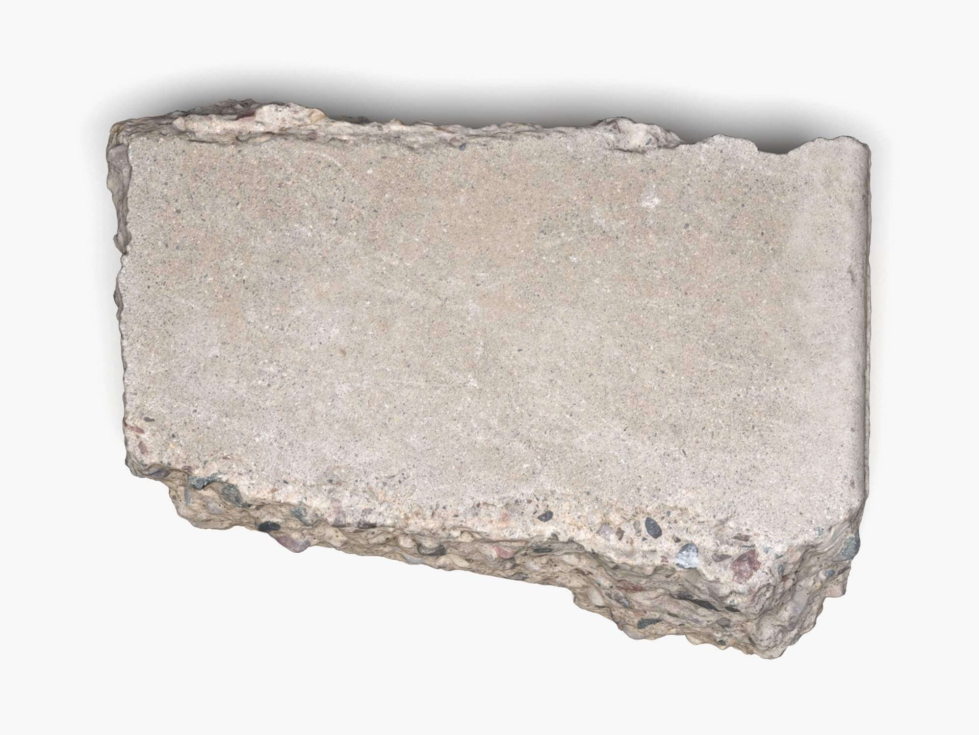 Concrete Chunk 03 - 16K Scan 3D Model by meanmachinemodels