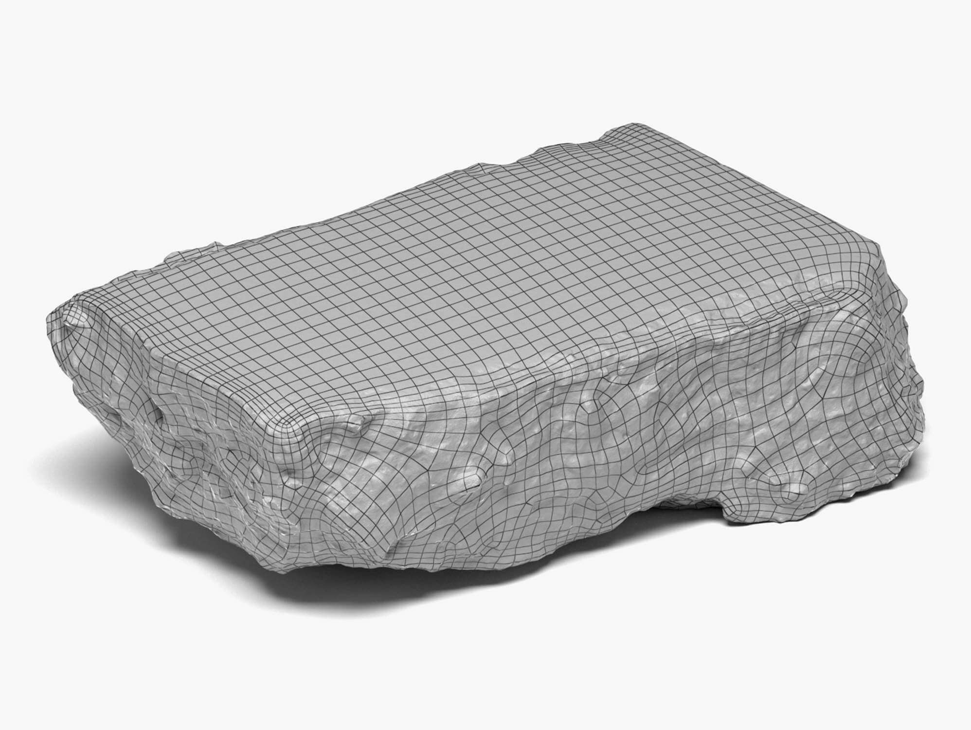 Concrete Chunk 03 - 16K Scan 3D Model by meanmachinemodels