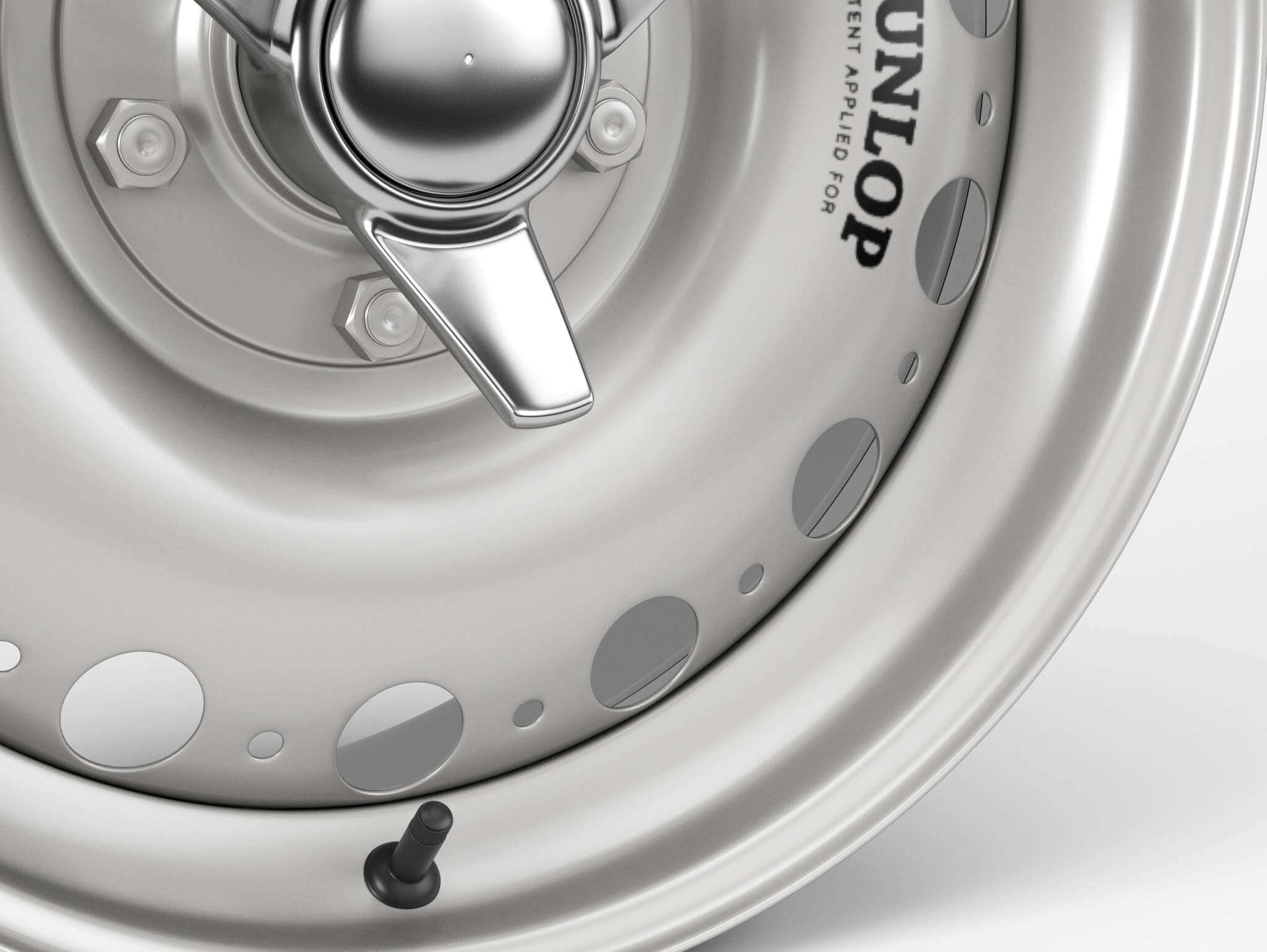 Dunlop D-Type Wheel 3D Model by meanmachinemodels