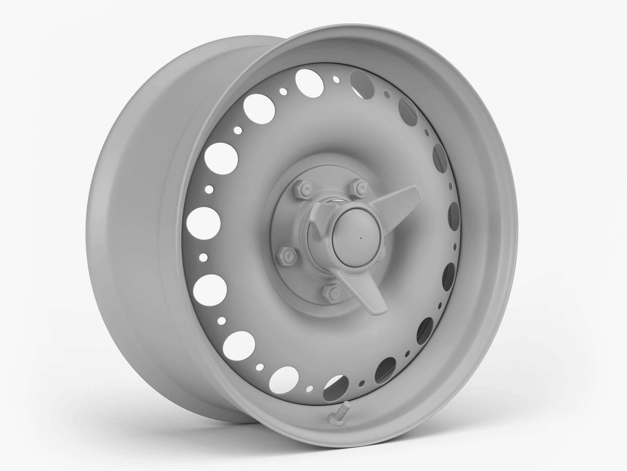 Dunlop D-Type Wheel 3D Model by meanmachinemodels
