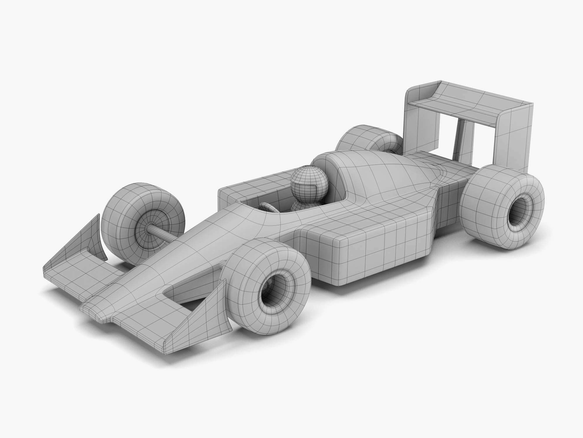Toy F1 Racer - 3D Model by meanmachinemodels