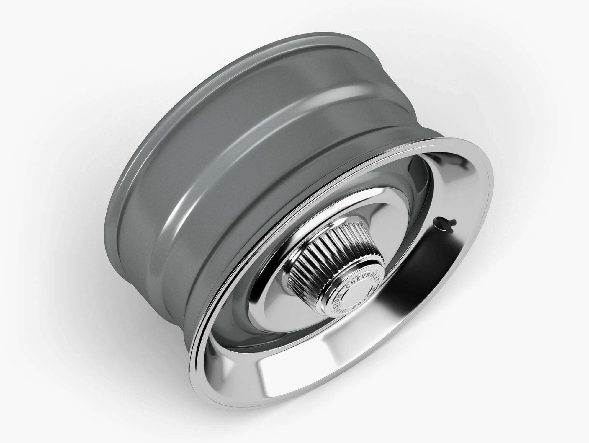 GM Rally Wheel with Trim - 3D Model by meanmachinemodels