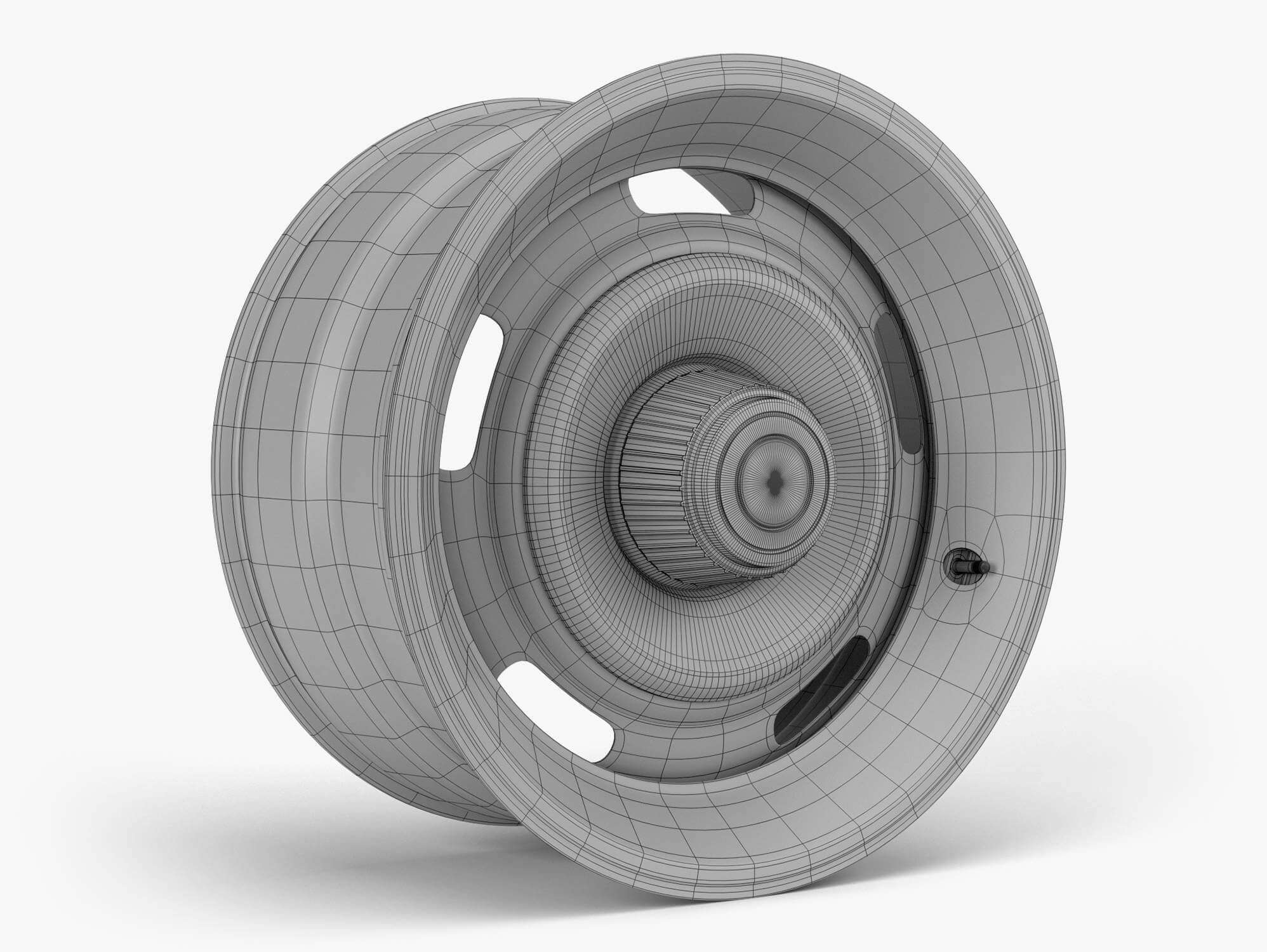 GM Rally Wheel with Trim - 3D Model by meanmachinemodels