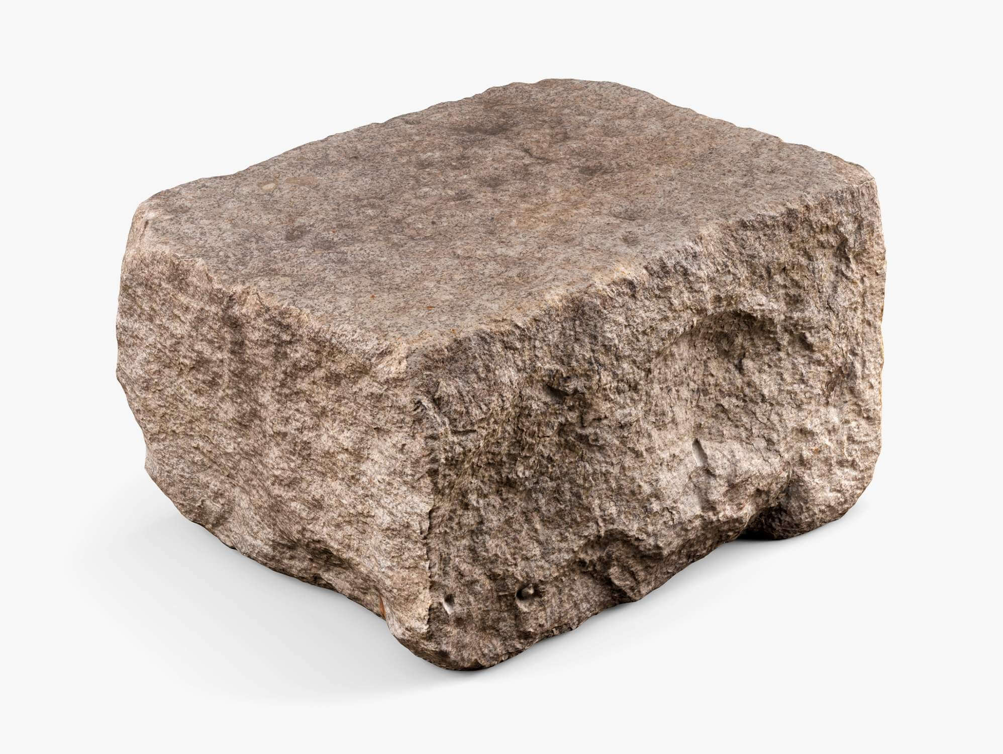 Granite Block Rock - 8K Scan 3D Model by meanmachinemodels