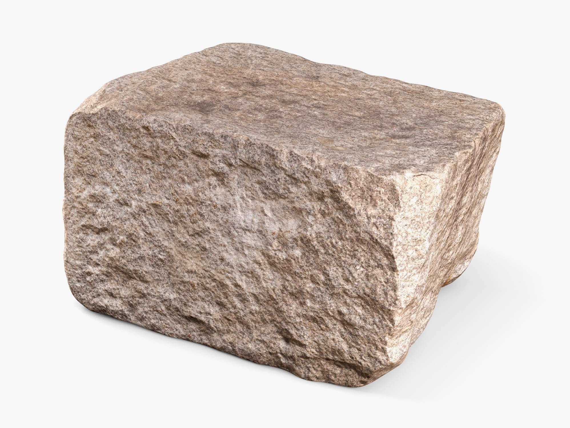 Granite Block Rock - 8K Scan 3D Model by meanmachinemodels