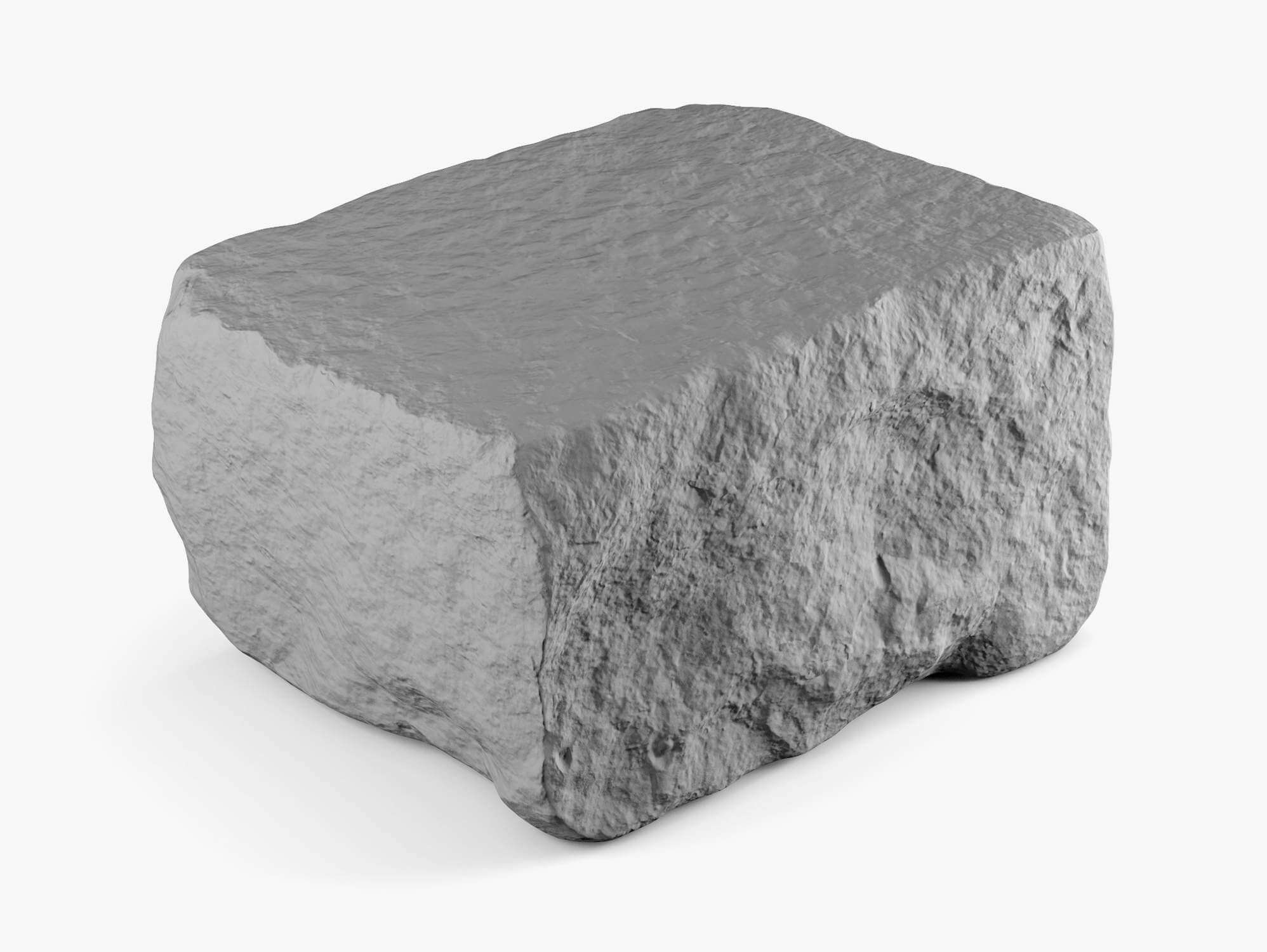 Granite Block Rock - 8K Scan 3D Model by meanmachinemodels