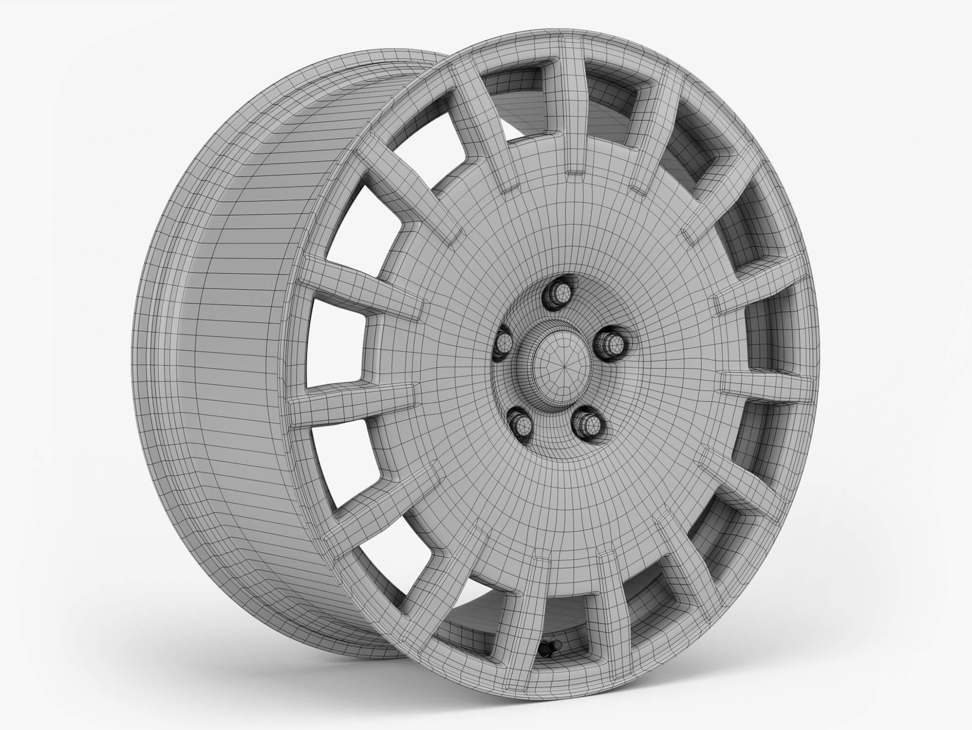 OZ Racing Rally Wheel - 3D Model by meanmachinemodels
