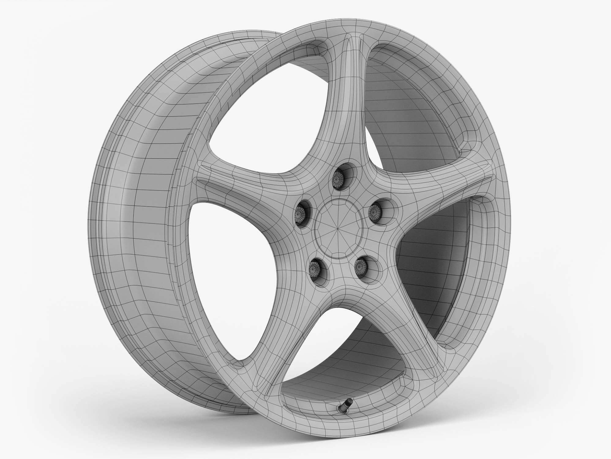 Porsche Carrera S Wheel - 3D Model by meanmachinemodels