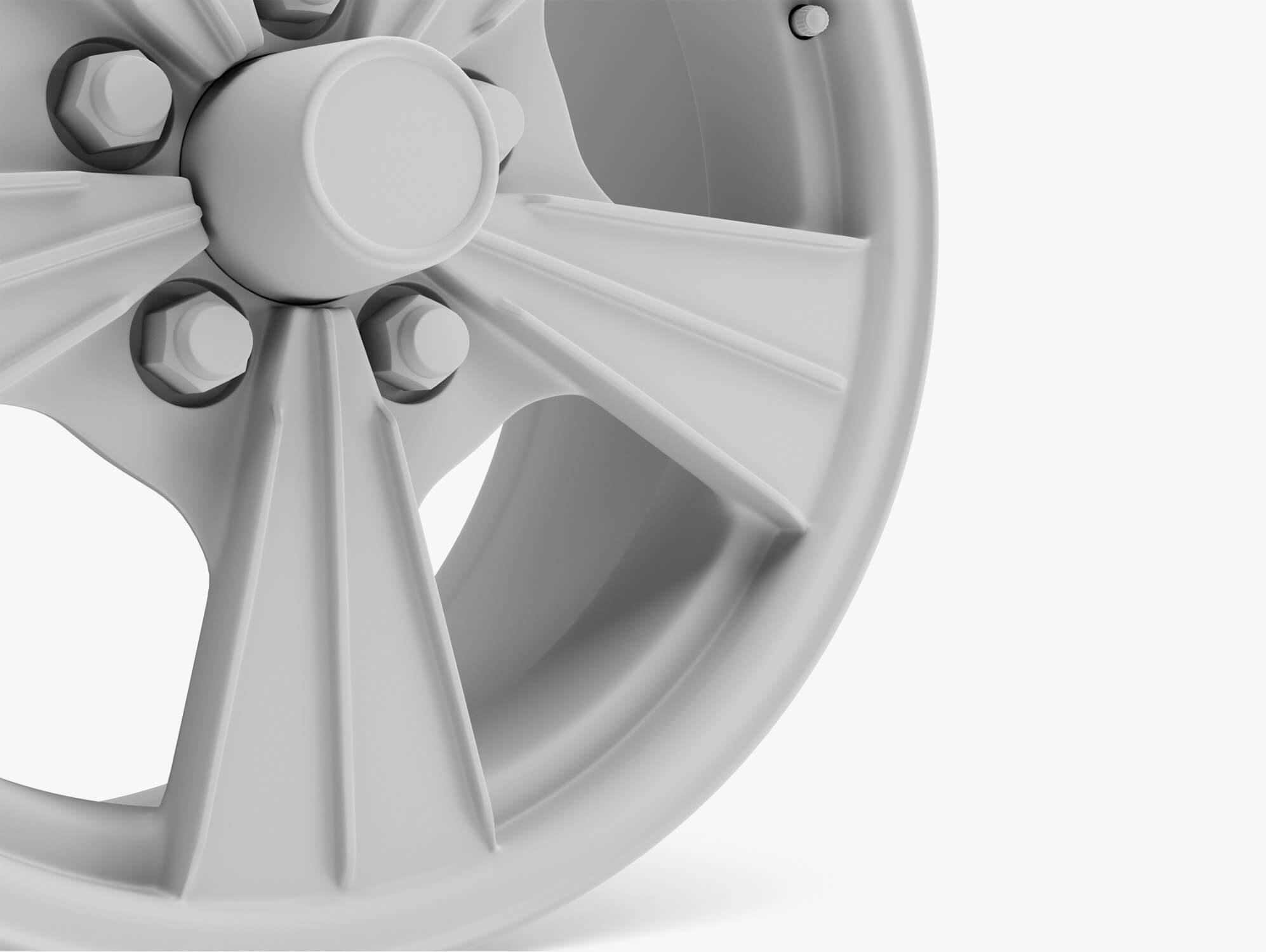 Radir Tri Rib Wheel - 3D Model by meanmachinemodels