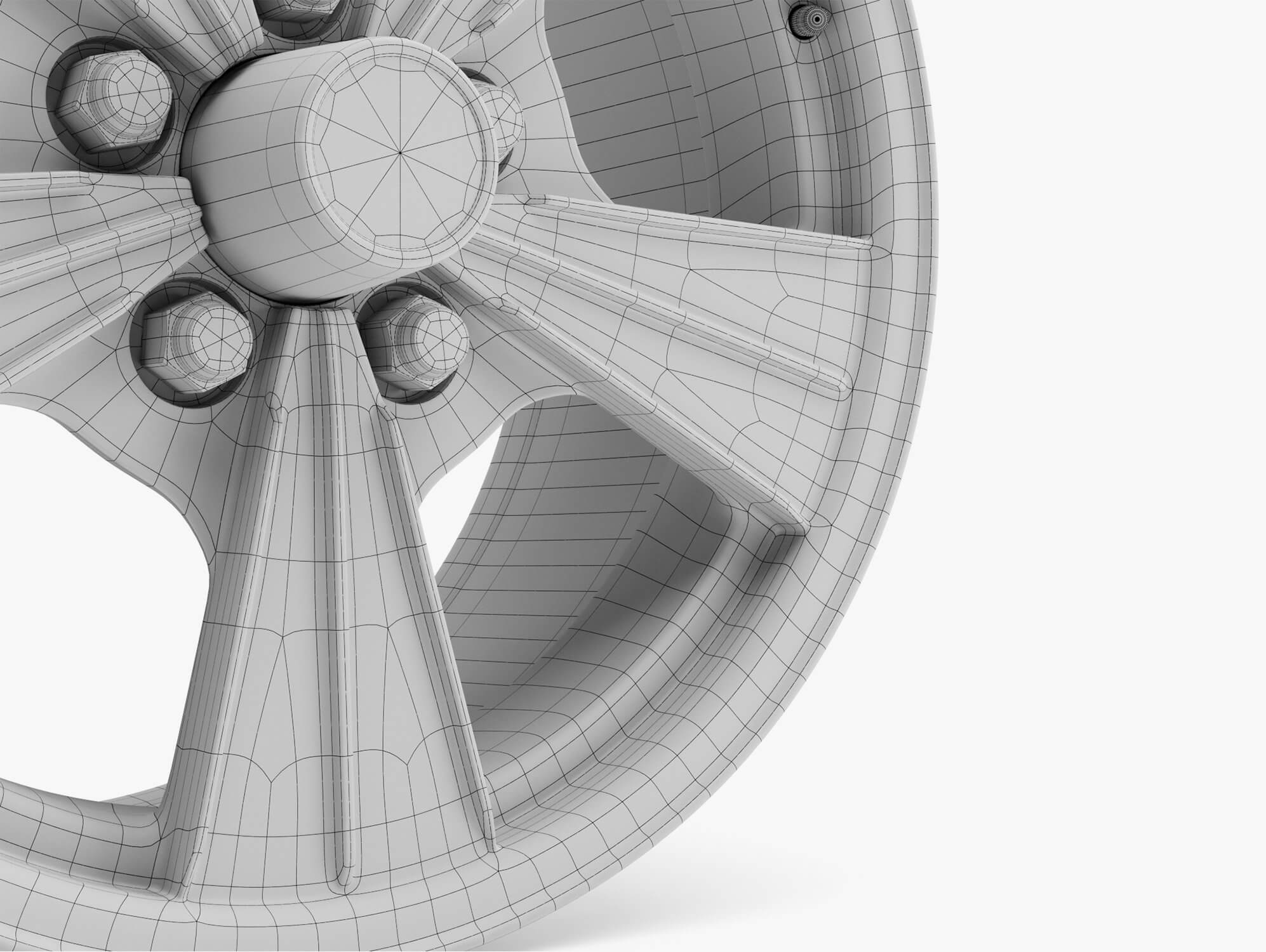 Radir Tri Rib Wheel - 3D Model by meanmachinemodels