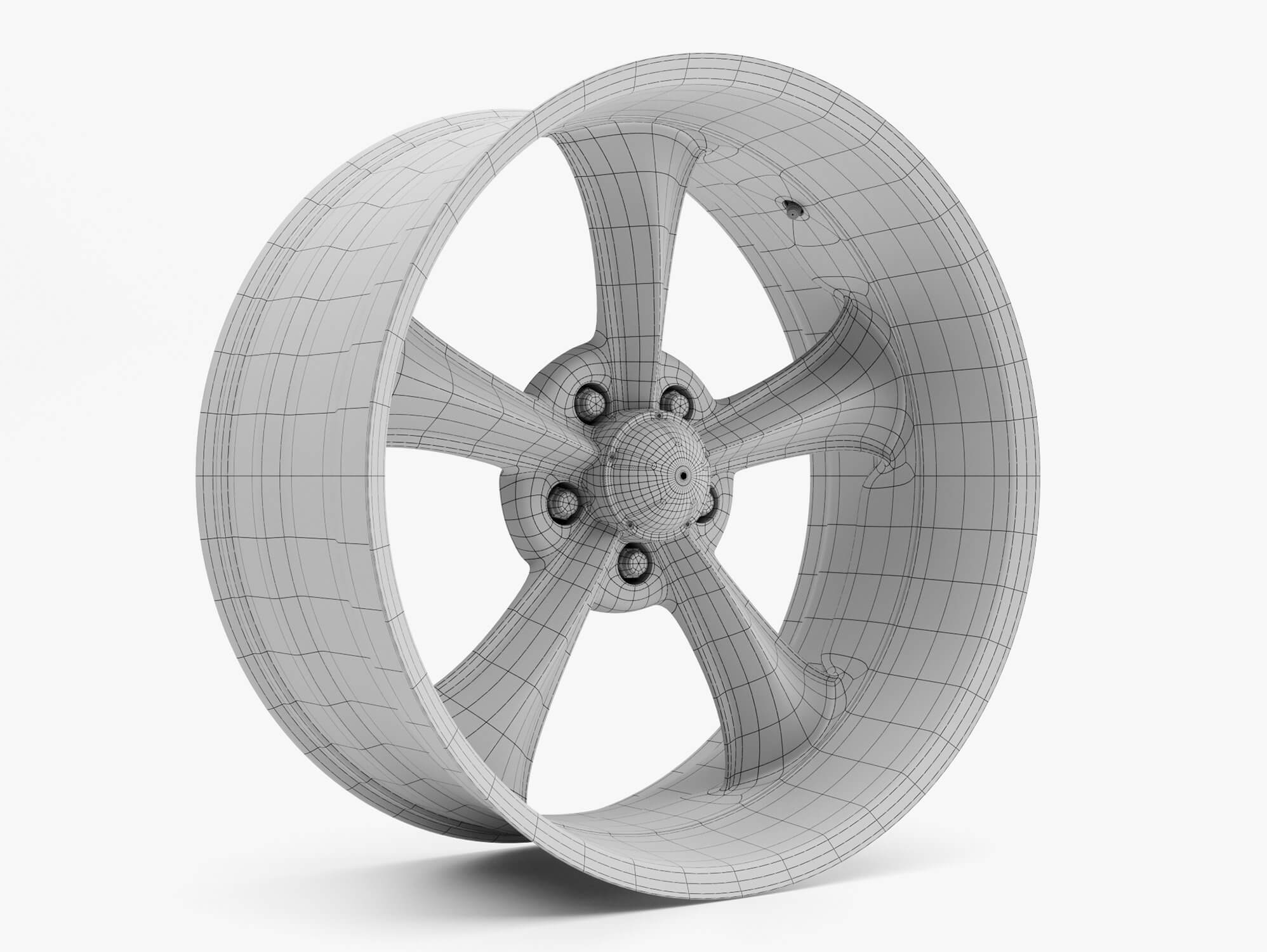 Ridler 695 Wheel - 3D Model by meanmachinemodels