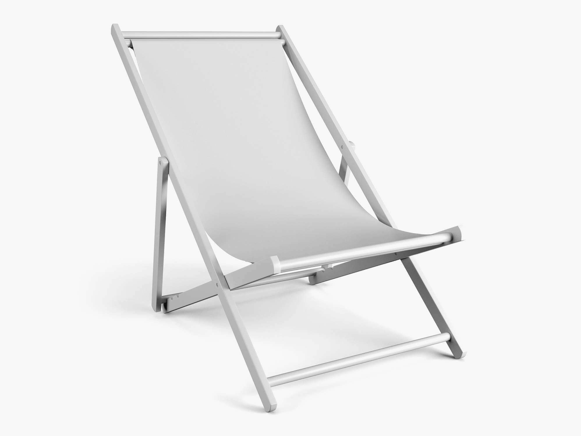 Wood Beach Chair - 3D Model by meanmachinemodels
