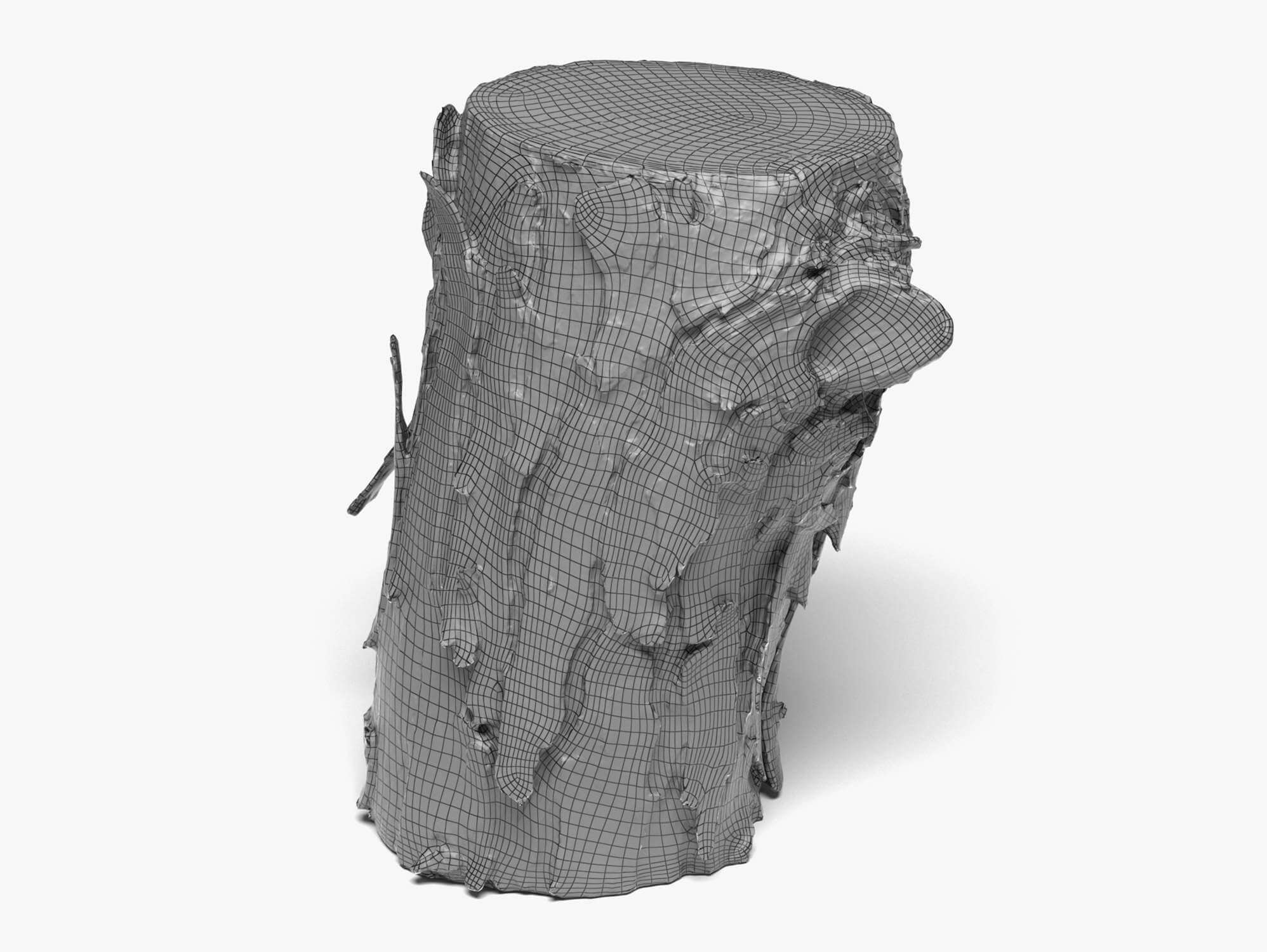 Wood Log - 8K Scan 3D Model by meanmachinemodels