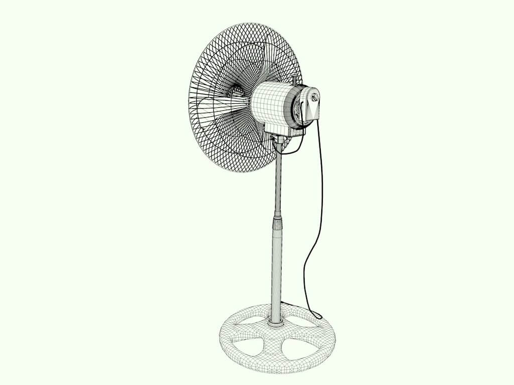 Floor Standing Fan - 3D Model by medox