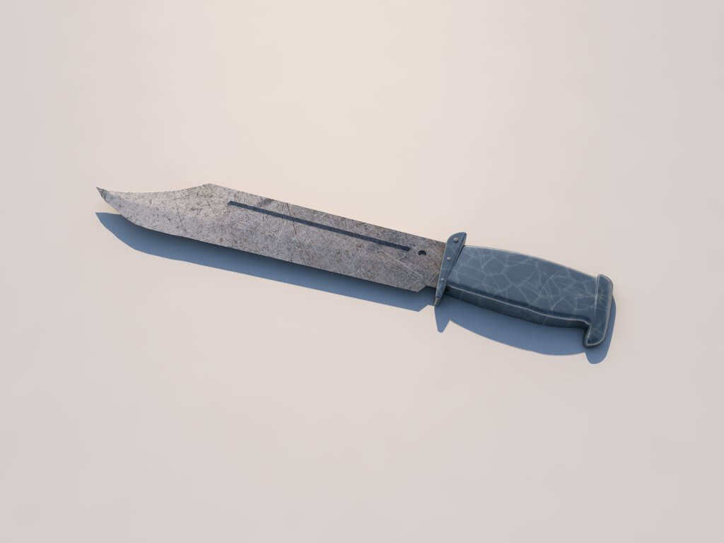 Knife - 3D Model by medox