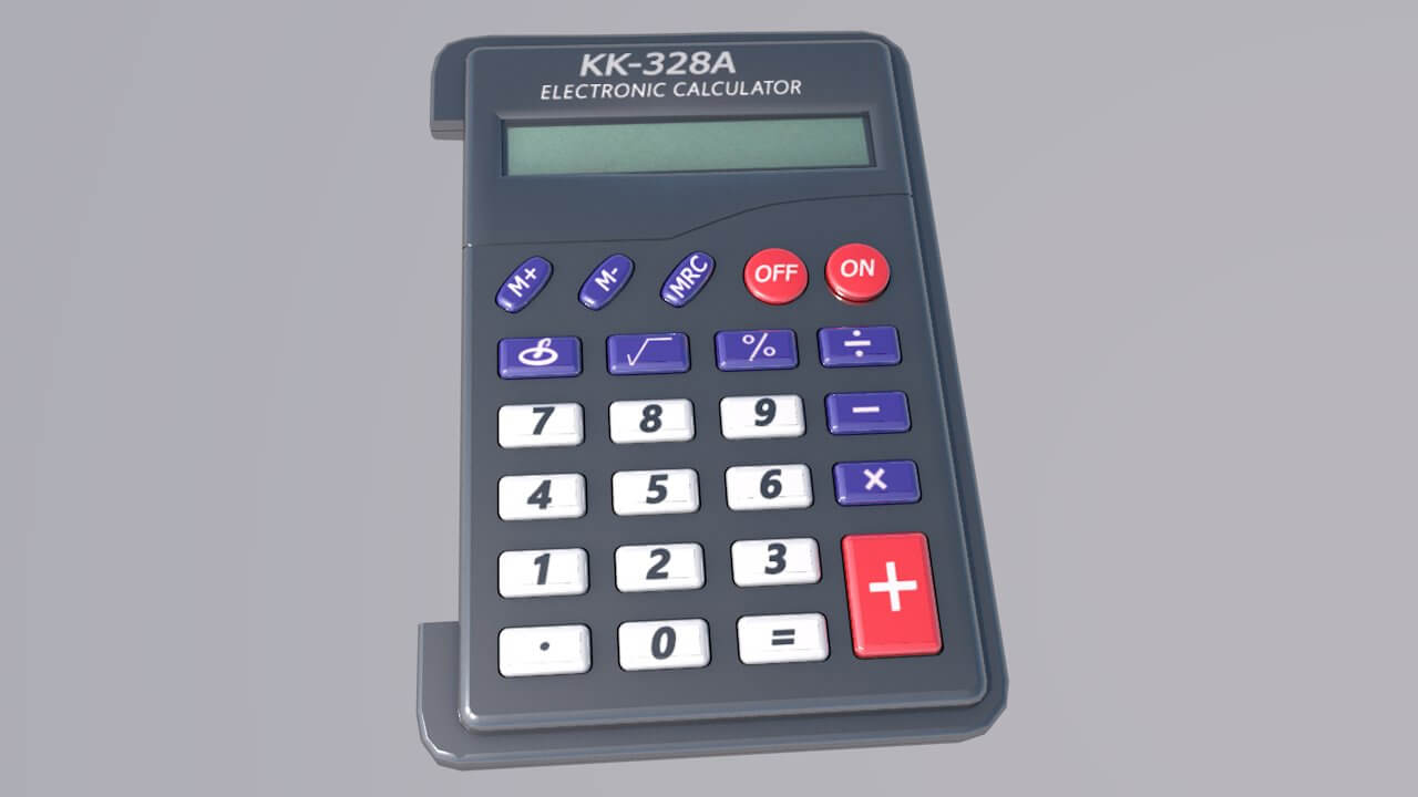 Mini Calculator - 3D Model by medox