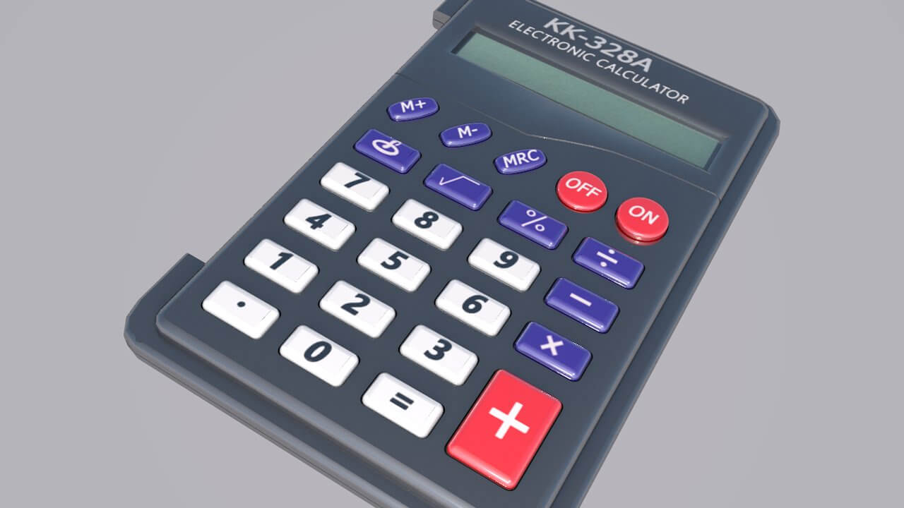 Mini Calculator - 3D Model by medox