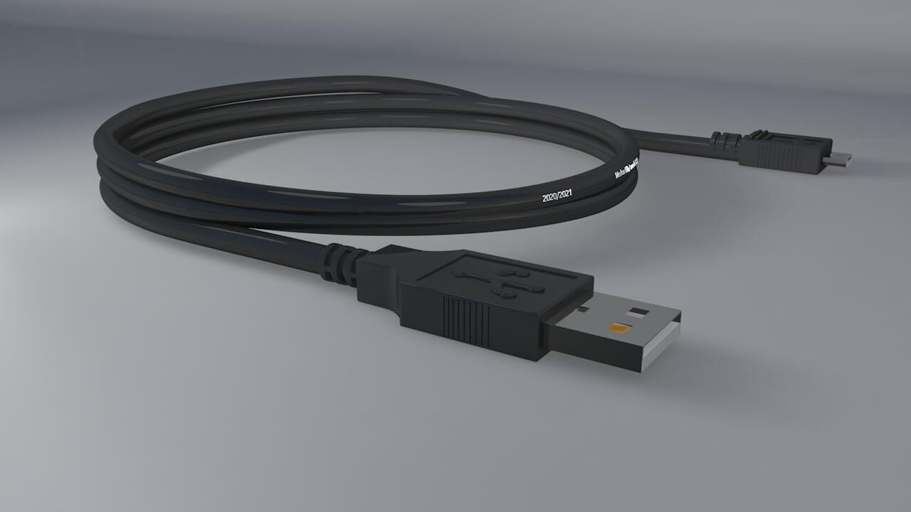 Usb Cable - 3D Model by medox