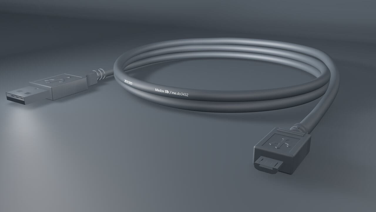 Usb Cable - 3D Model by medox