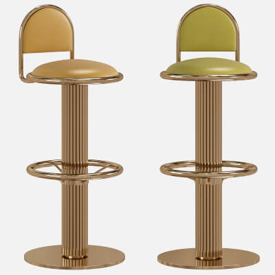 Chuck Bar Chair by Mezzocollection - 3D Model by Meert