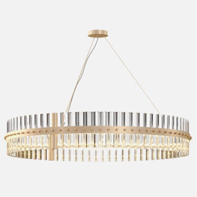 Designer LED Chandelier with String Suspension Novel by Lal - 3D Model ...