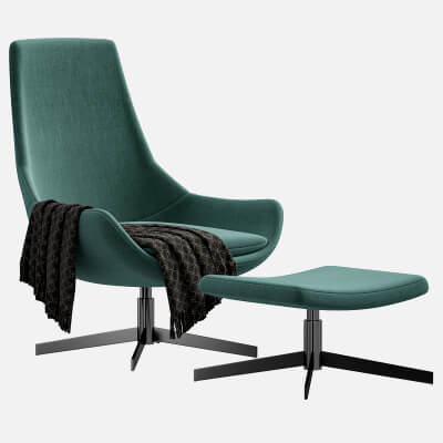 Exord Armchair by Cassina - 3D Model by Meert