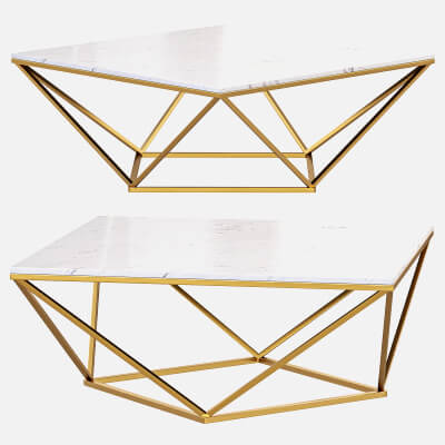Jasmine Coffee Table by RouseHome - 3D Model by Meert