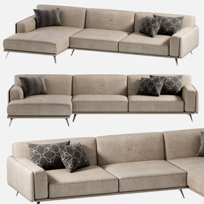 Kris Sofa 02 by Ditreitalia - 3D Model by Meert