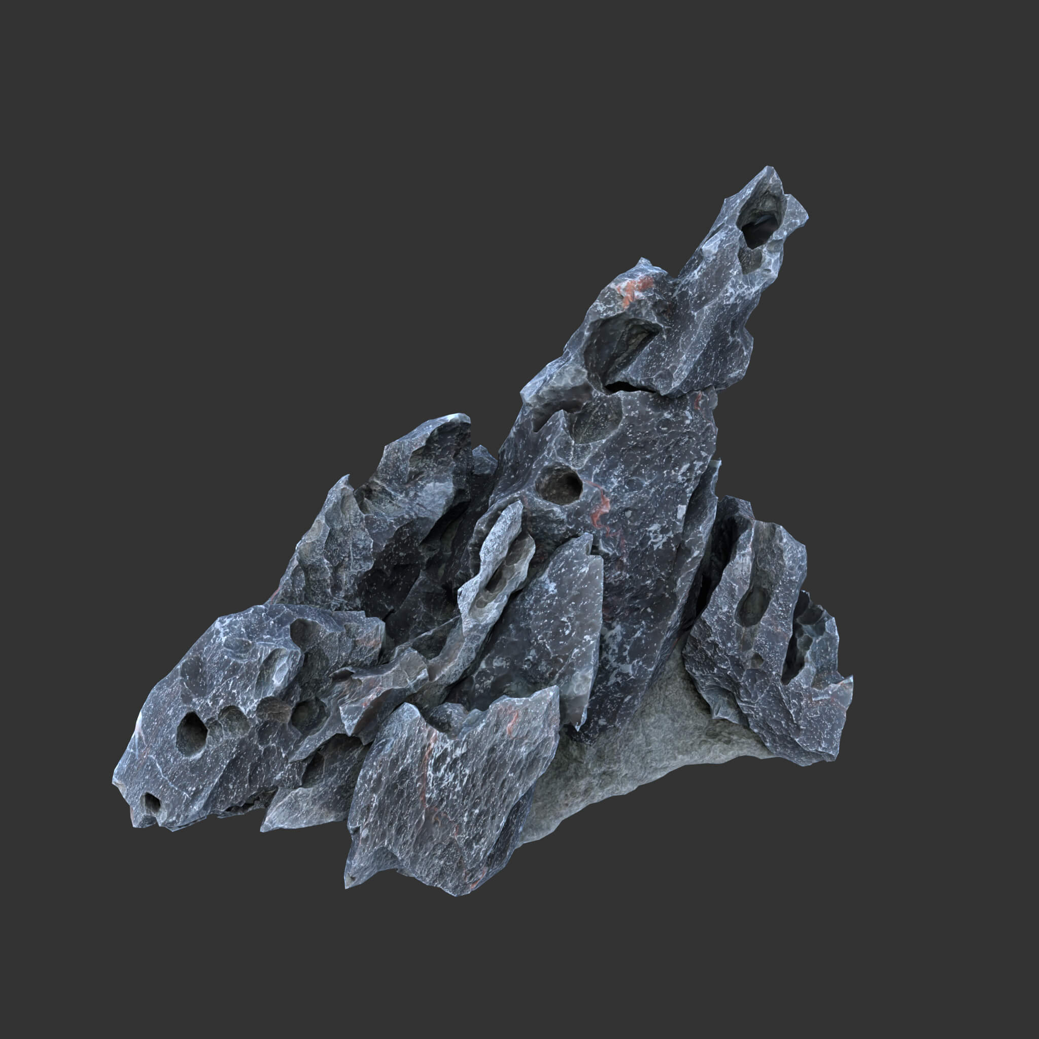 08 Low Poly Erosion Rocks - 231126 3D Model by mega3d