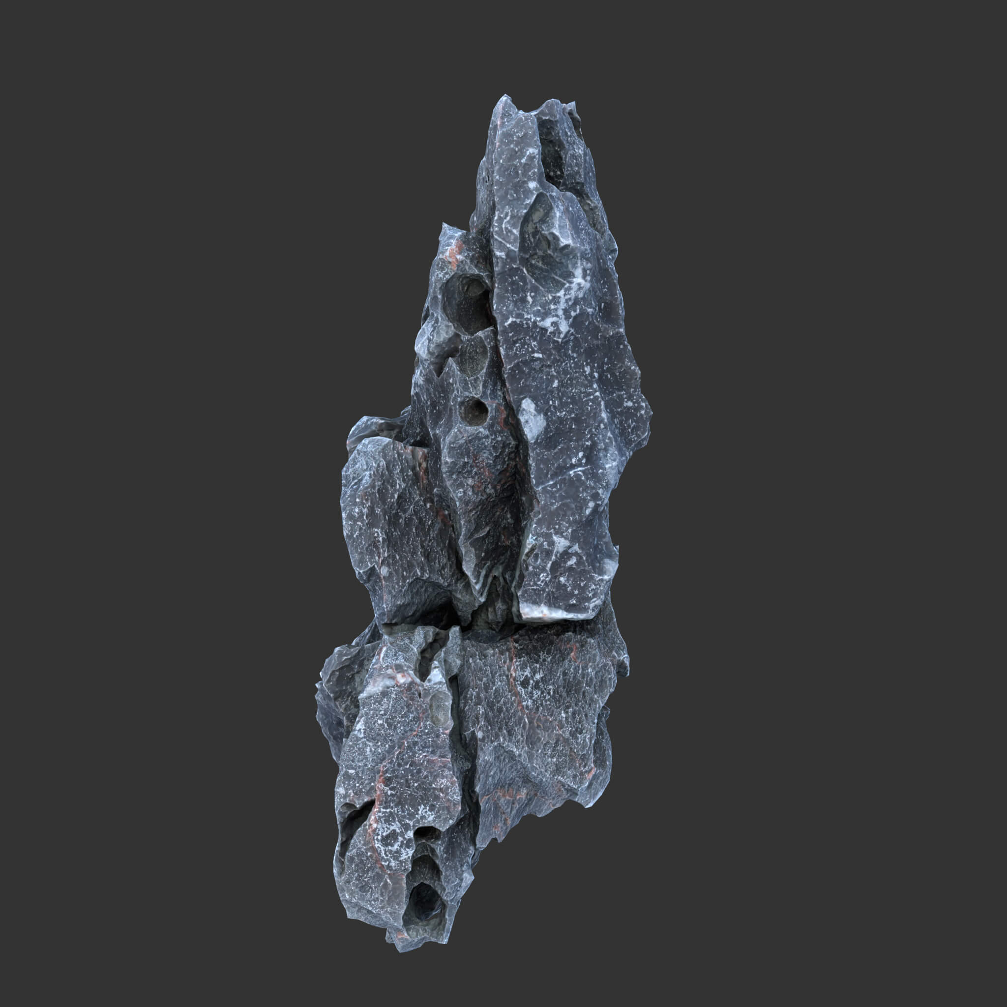 08 Low Poly Erosion Rocks - 231126 3D Model by mega3d