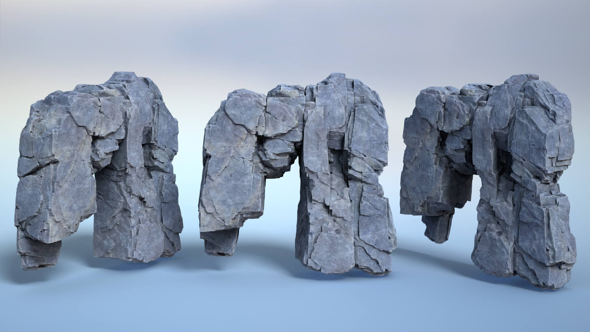 6 Modular Cliff Faces - 240915 3D Model by mega3d