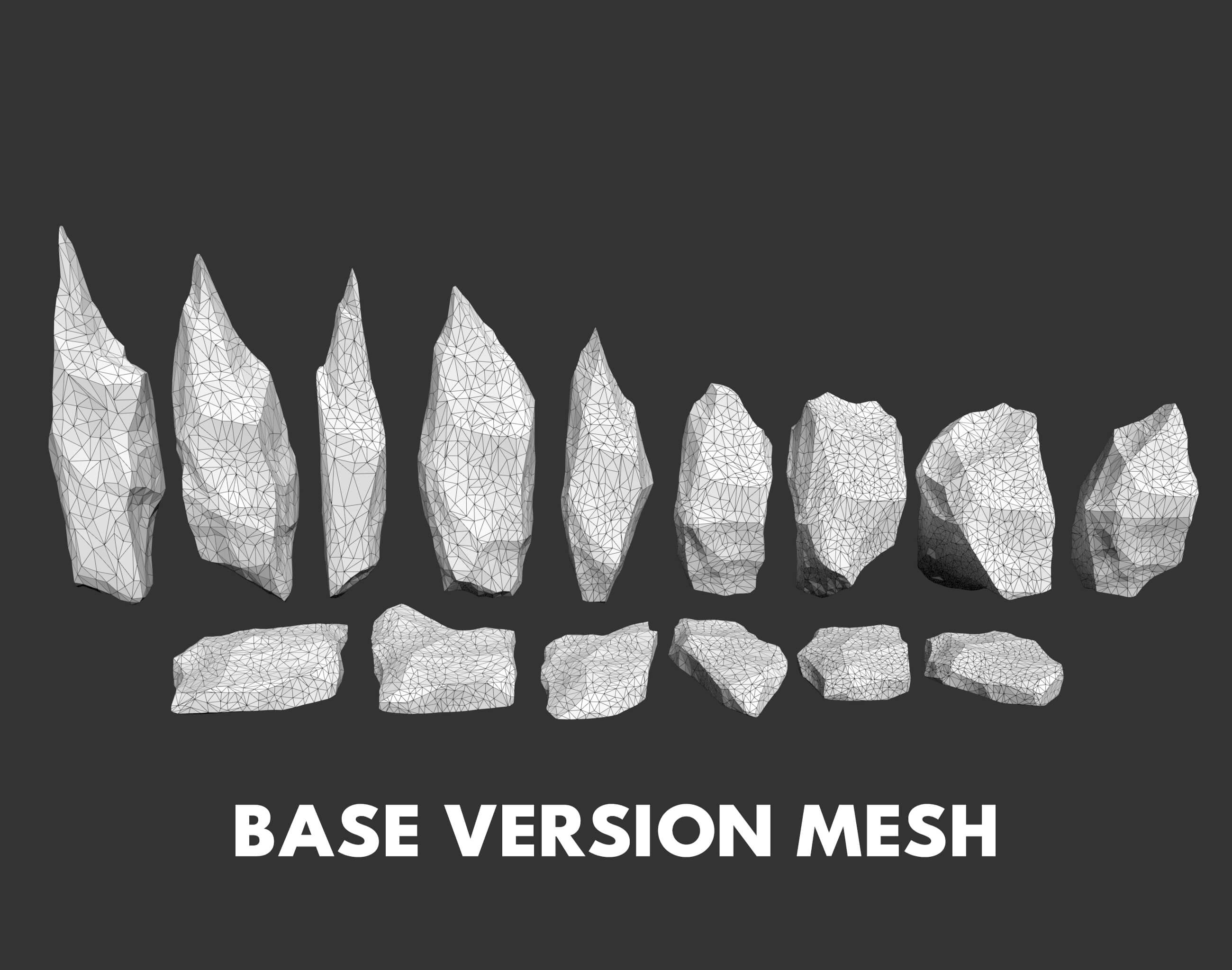 60 Low Poly Ice Cave Modulars - 240112 3D Model by mega3d