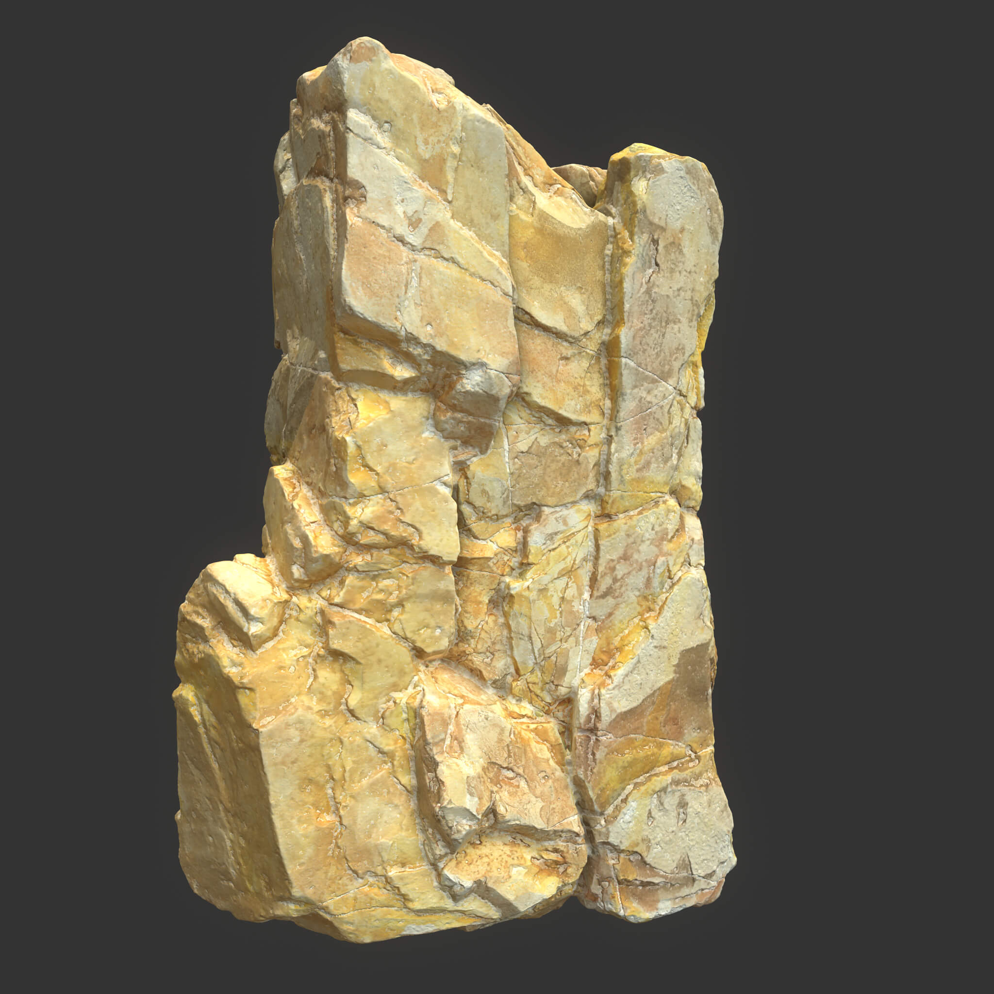 8 Modular Cliff Rocks - 3D Model by mega3d